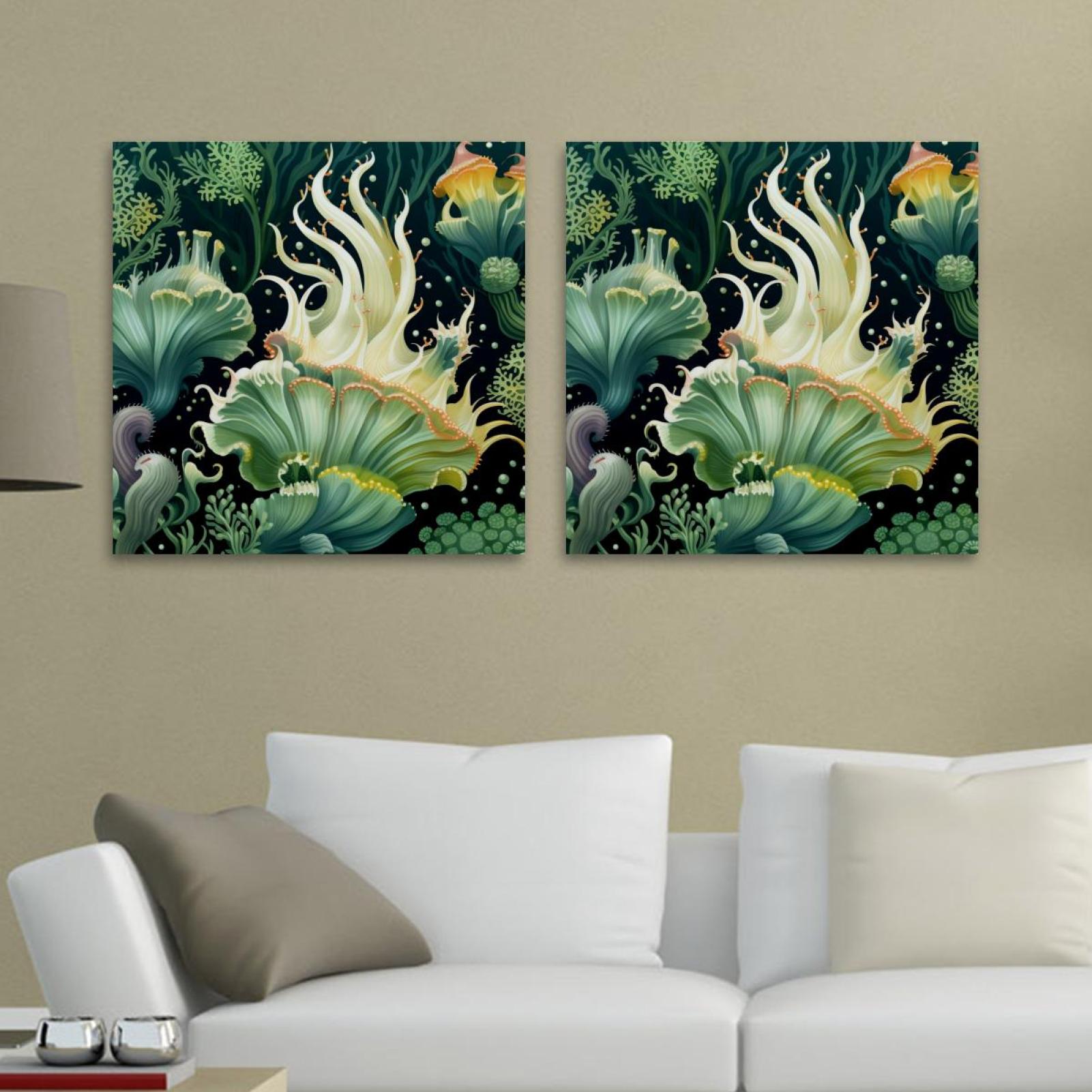 OWNSERIES Sea Slug Pattern 2PC Canvas Wall Art Paintings for Living ...