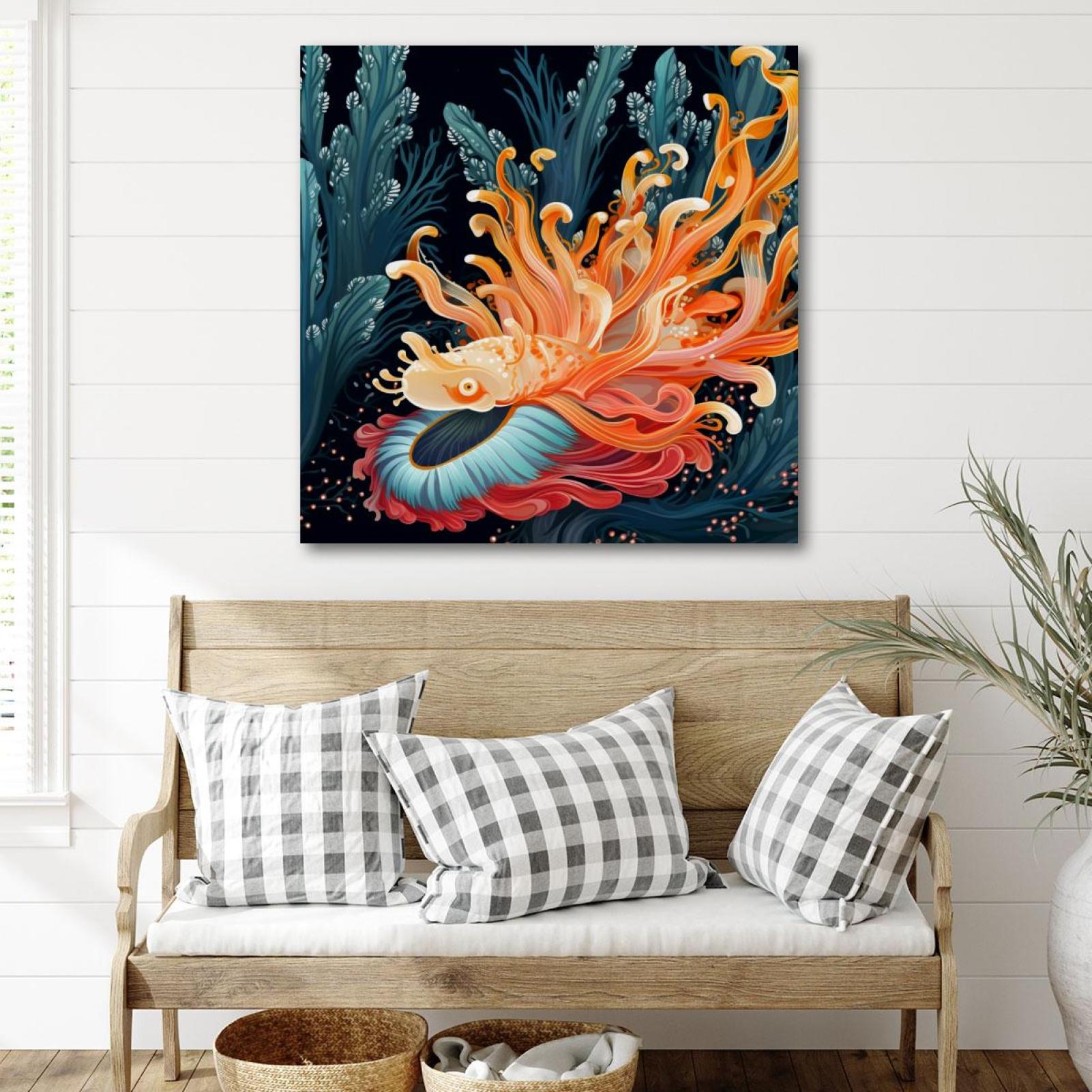 OWNSERIES Sea Slug Pattern Canvas Wall Art Paintings for Living Room ...