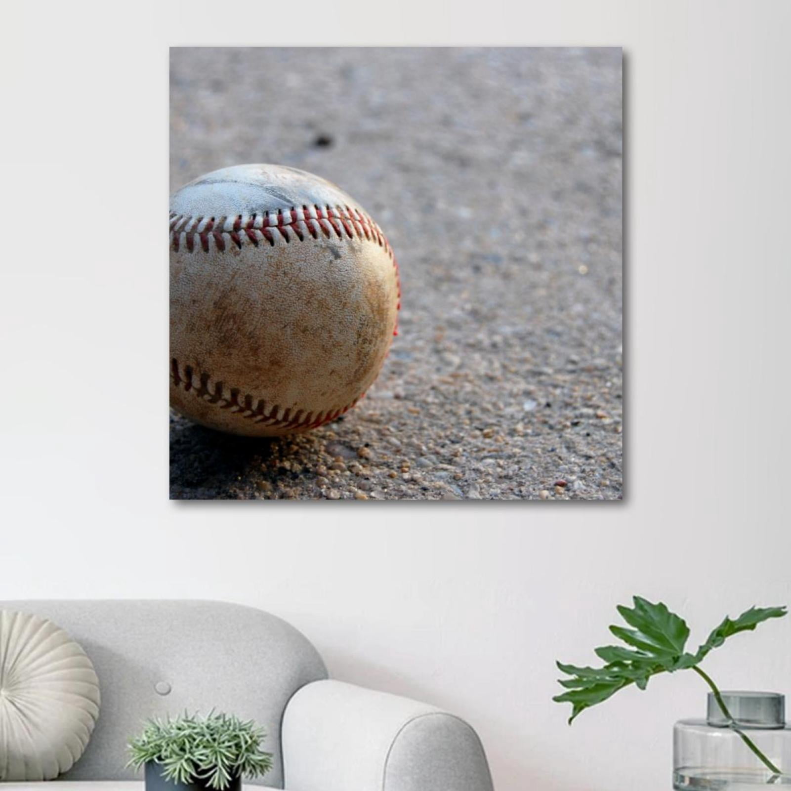 OWNSERIES Sport Baseball Pattern Canvas Wall Art Paintings for Living ...