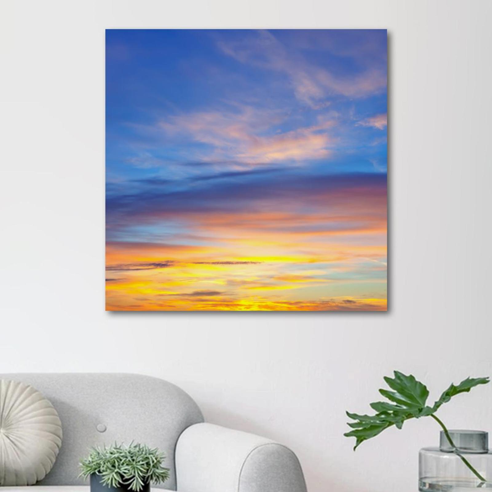 OWNSERIES Sunrise Sky Background Pattern Canvas Wall Art Paintings for ...