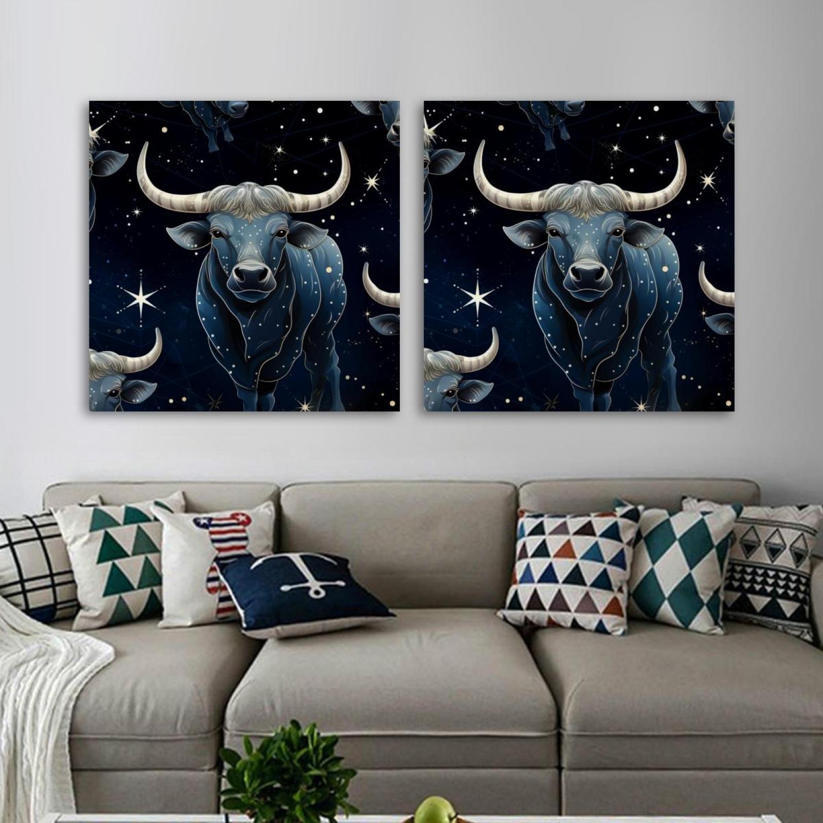 OWNSERIES Taurus Constellation Pattern 2PC Canvas Wall Art Paintings ...