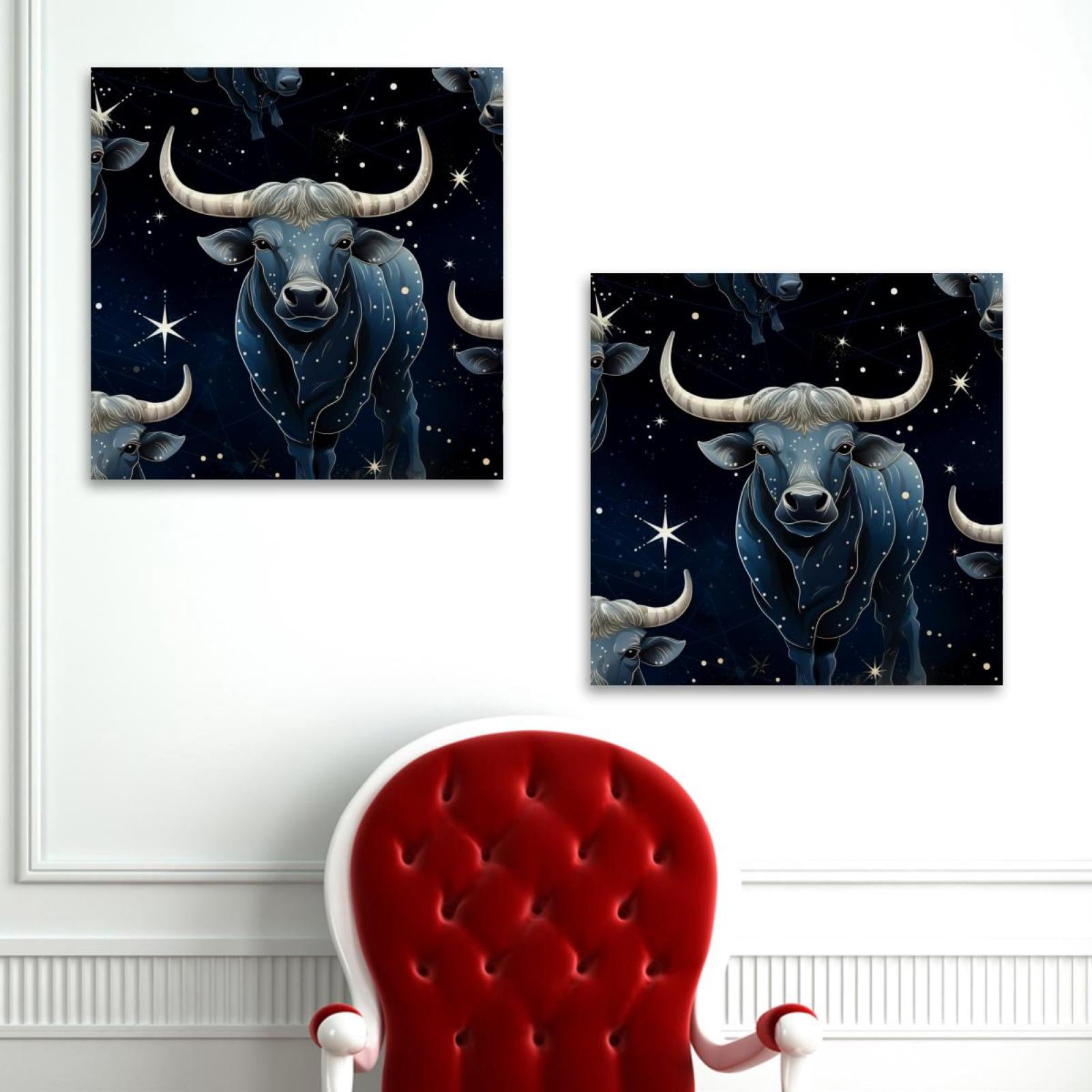 OWNSERIES Taurus Constellation Pattern 2PC Canvas Wall Art Paintings ...
