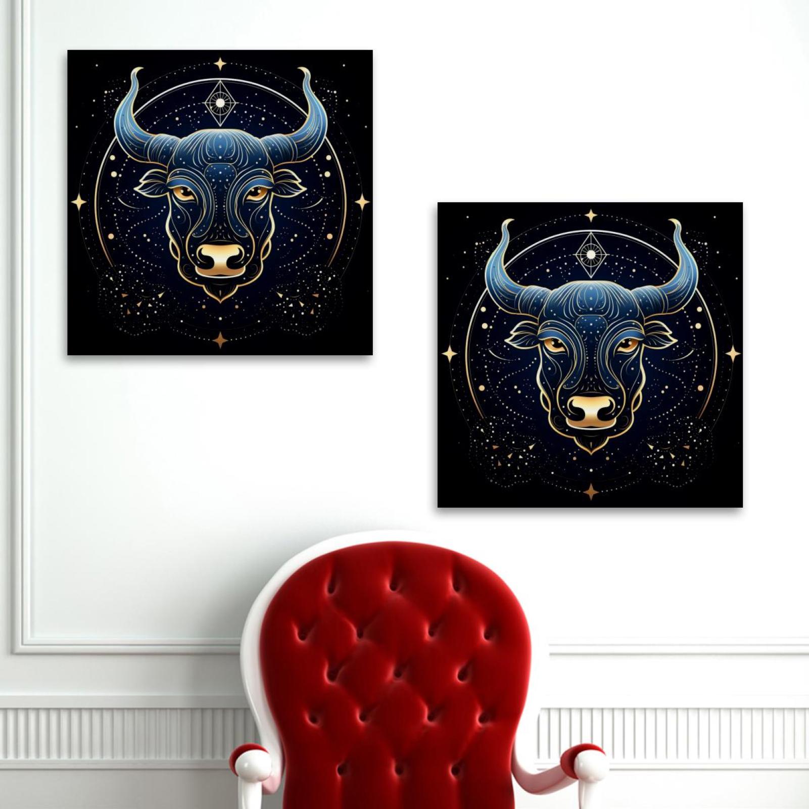 OWNSERIES Taurus Constellation Pattern 2PC Canvas Wall Art Paintings ...
