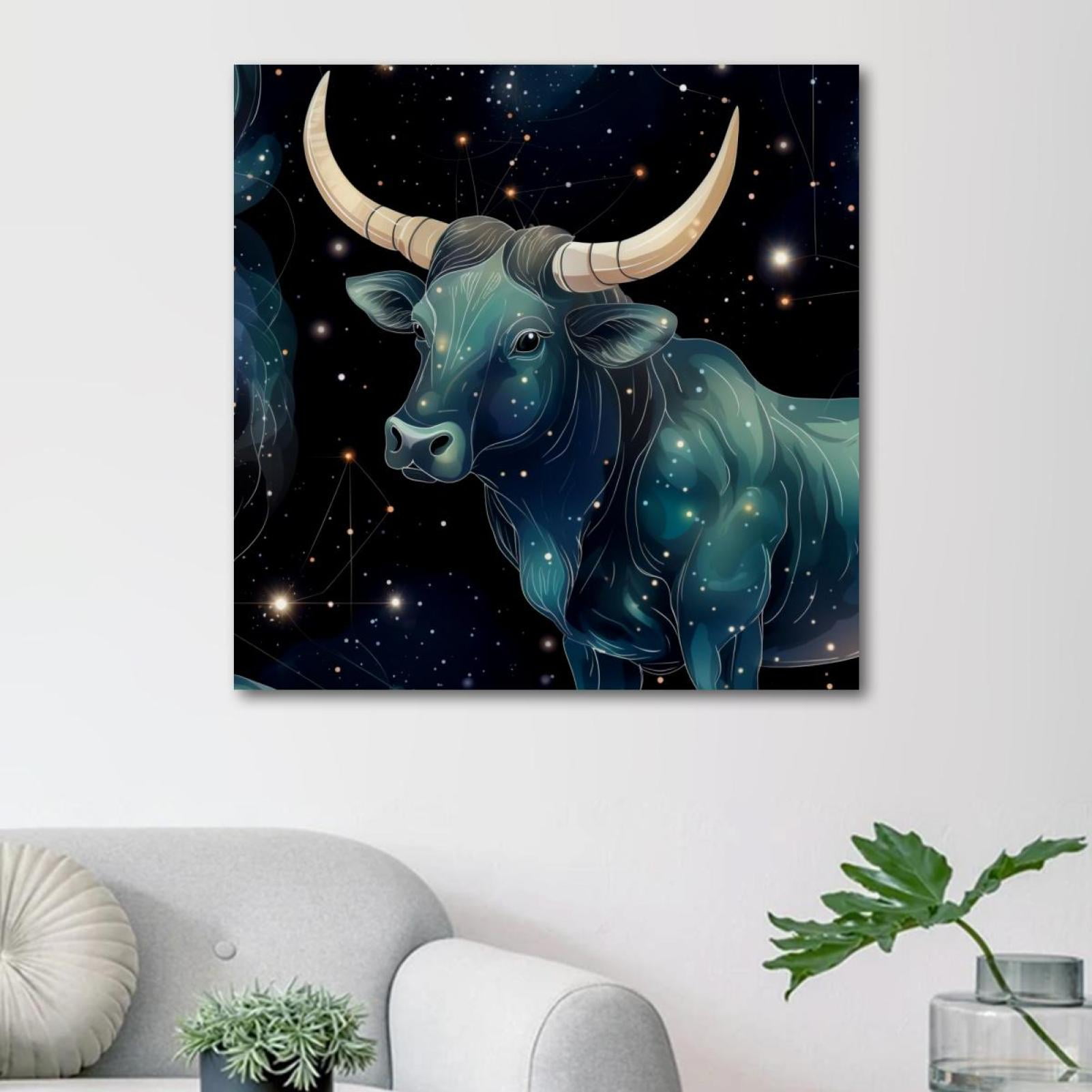 OWNSERIES Taurus Constellation Pattern Canvas Wall Art Paintings for ...