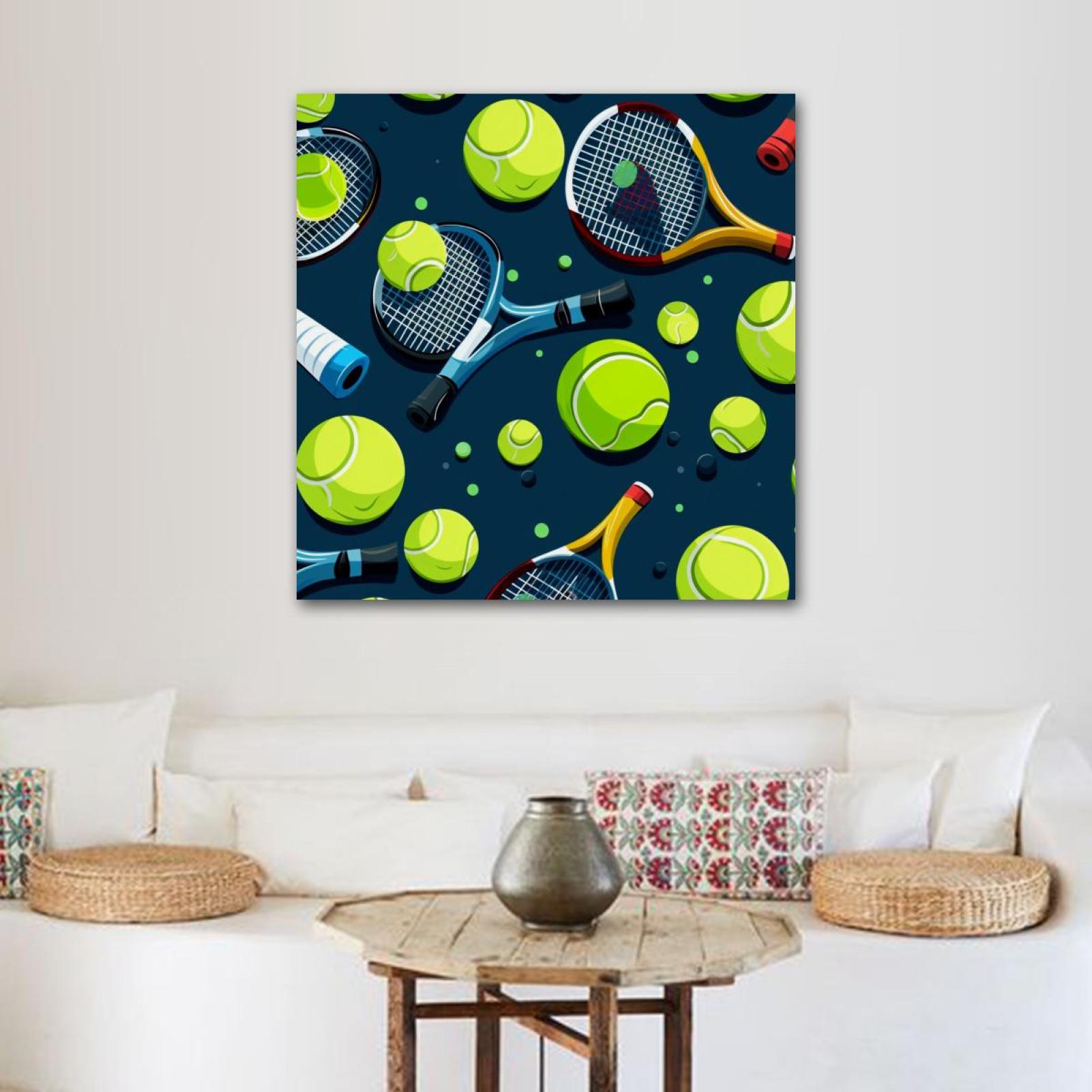 OWNSERIES Tennis Pattern Canvas Wall Art Paintings for Living Room ...