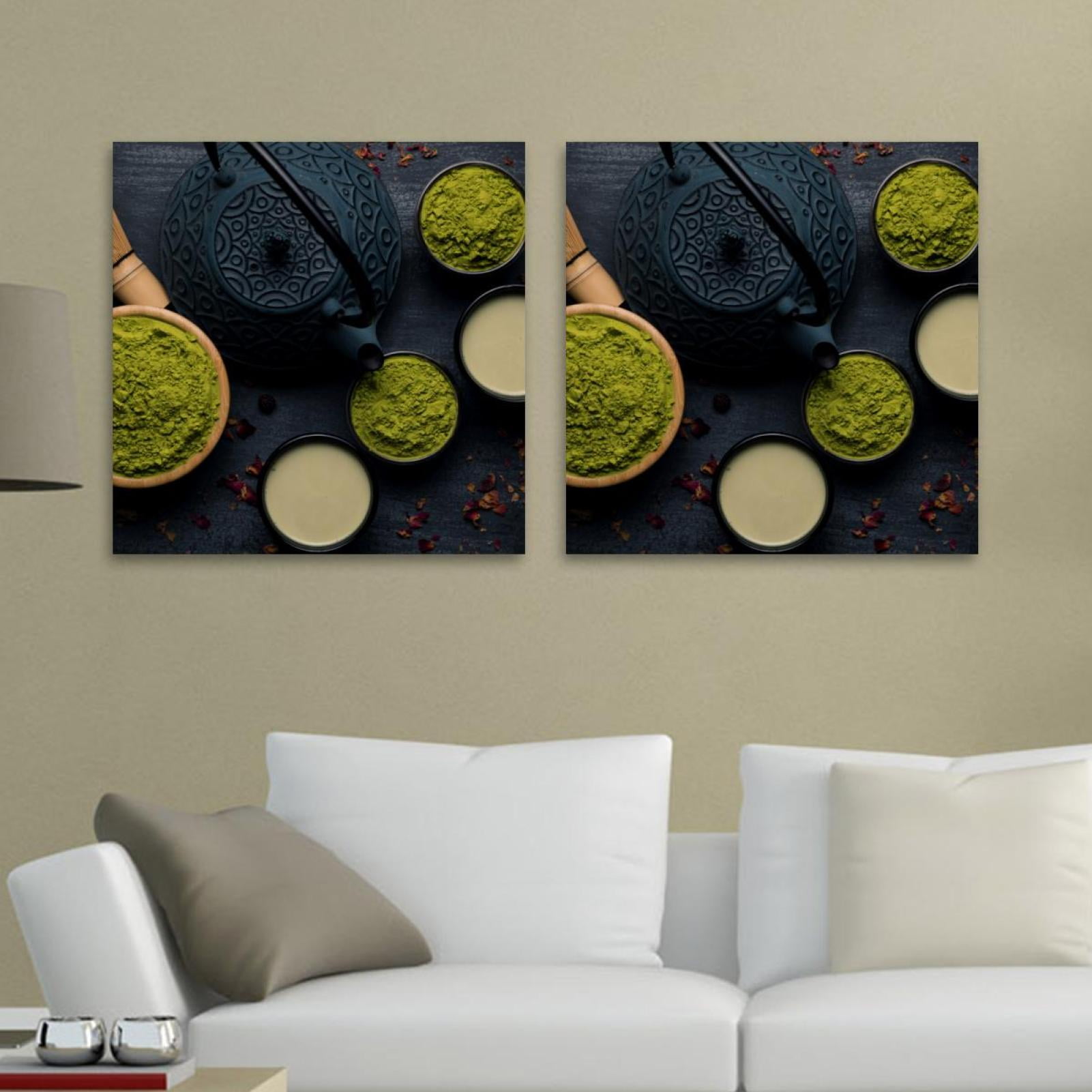 OWNSERIES Top View Traditional Japan Tea Ceremony Pattern 2PC Canvas ...