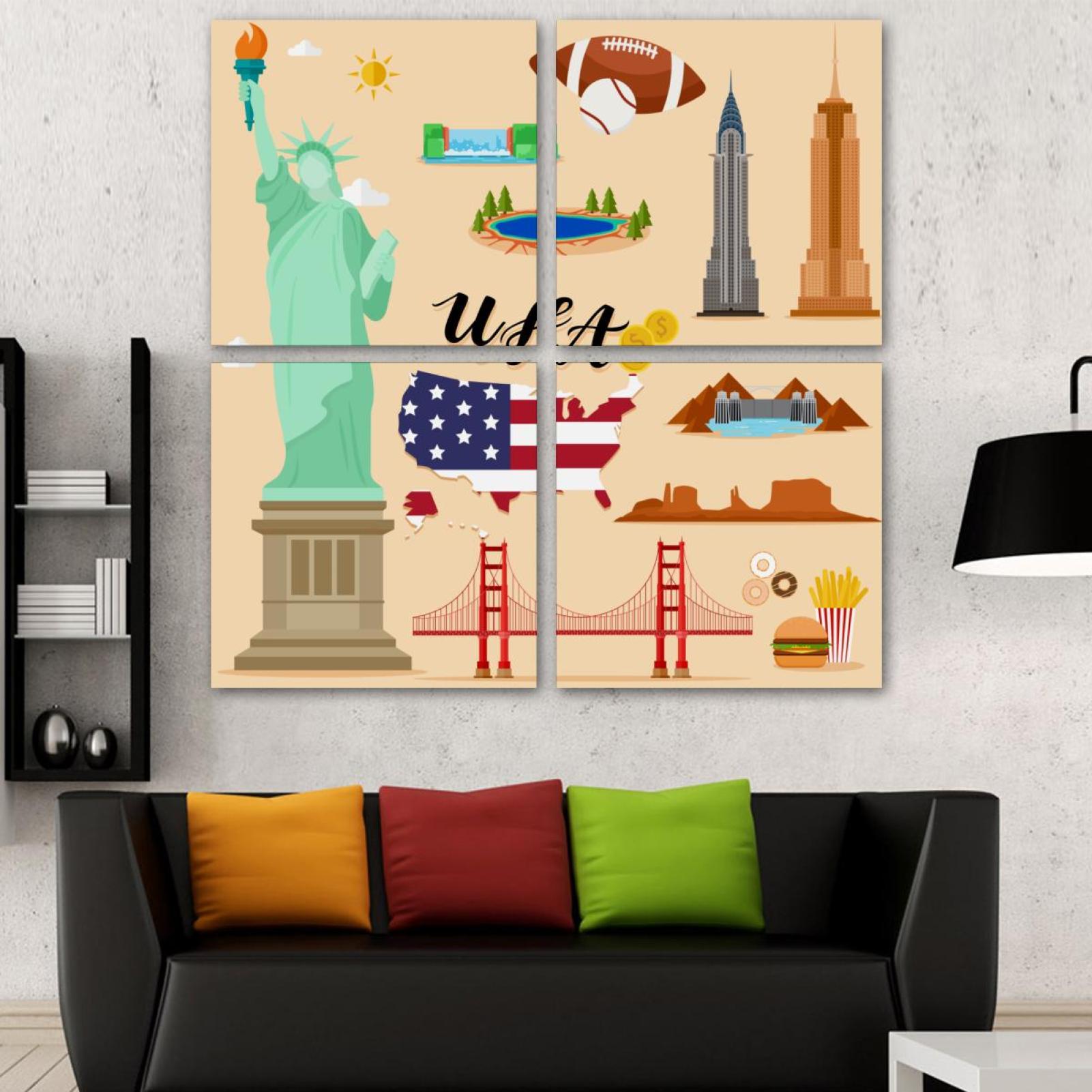 OWNSERIES Tourist United State of America USA Travel Pattern Pattern ...