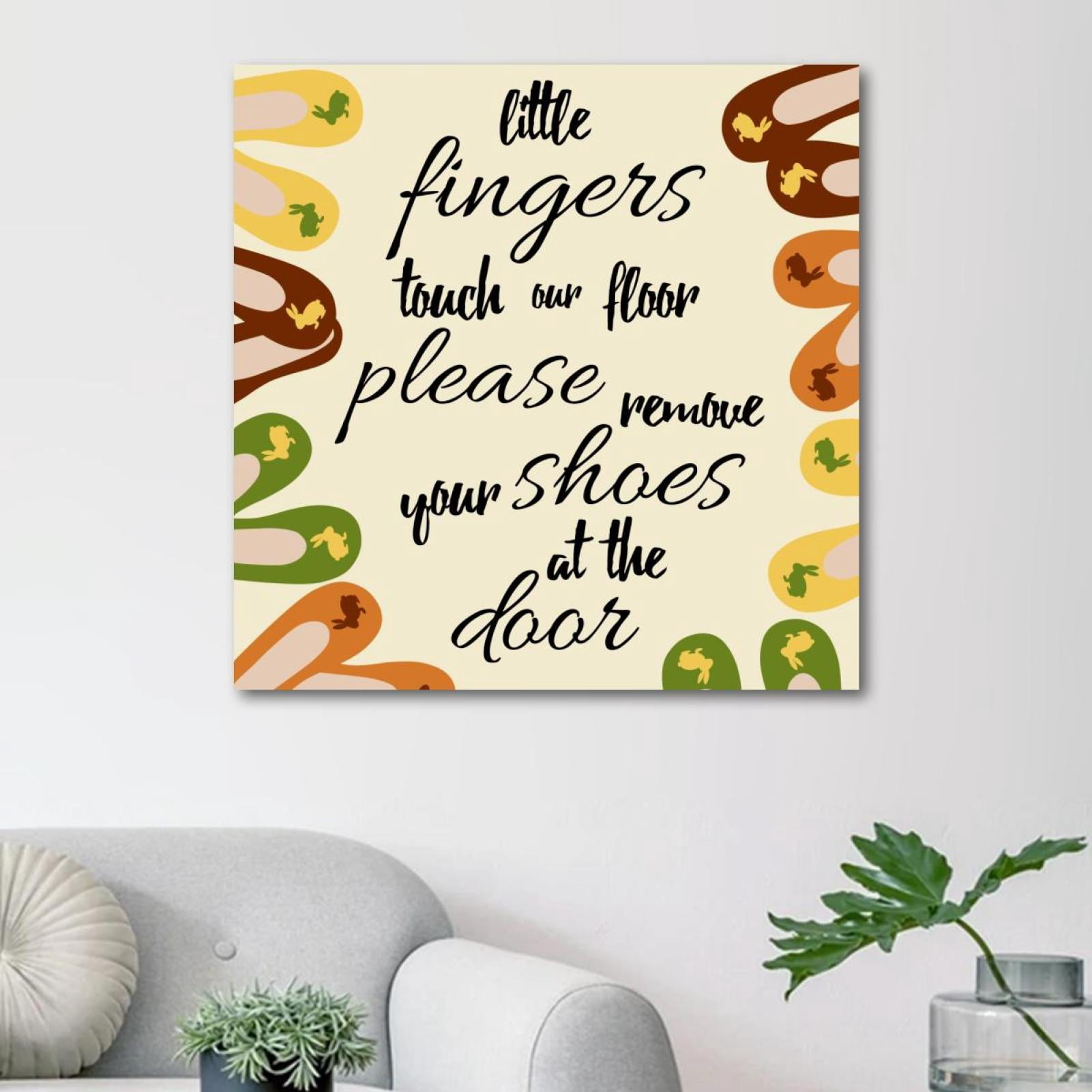 OWNSERIES Welcome Pattern Canvas Wall Art Paintings for Living Room ...