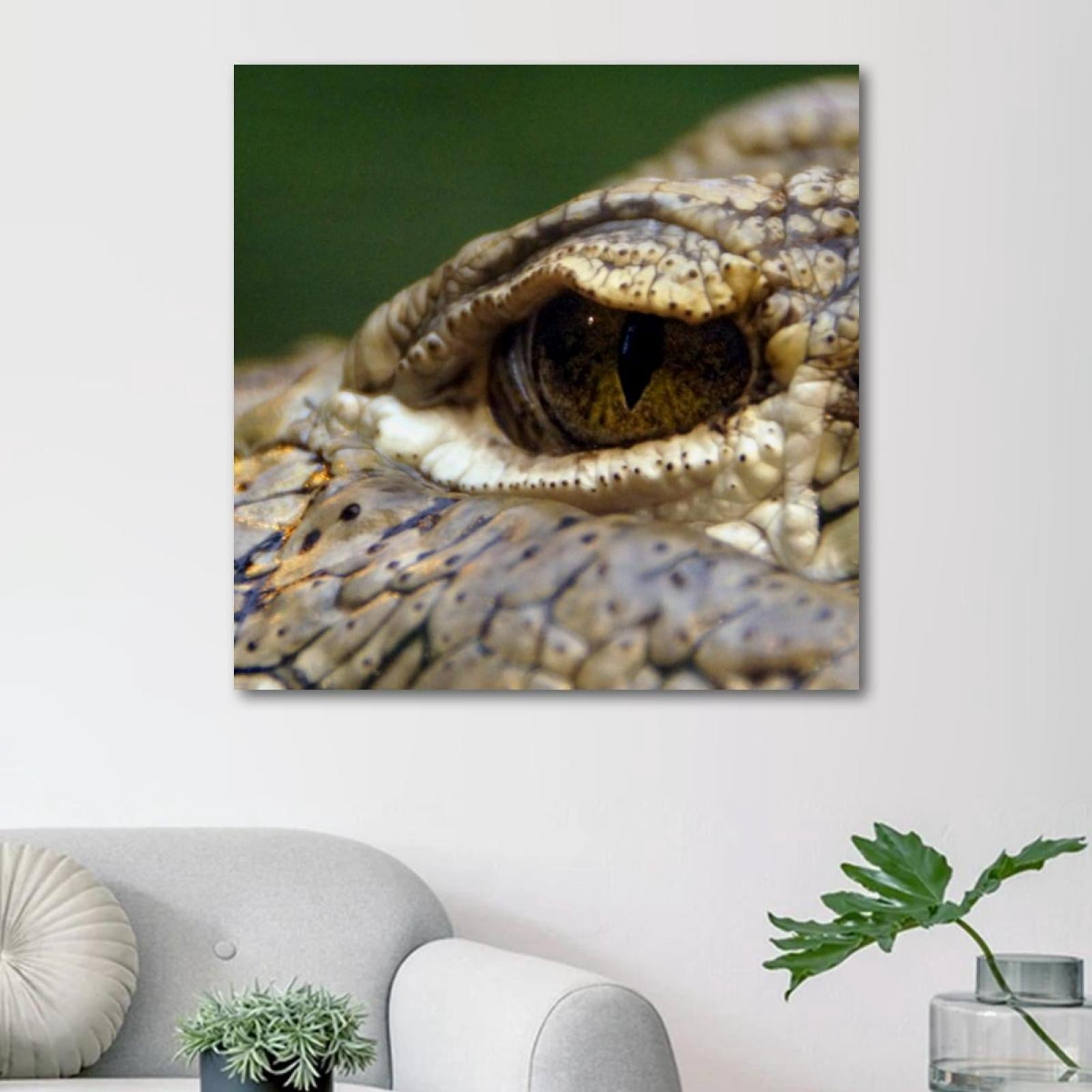 OWNSERIES Wild Aniaml Alligator Crocodile Fun Pattern Canvas Wall Art ...