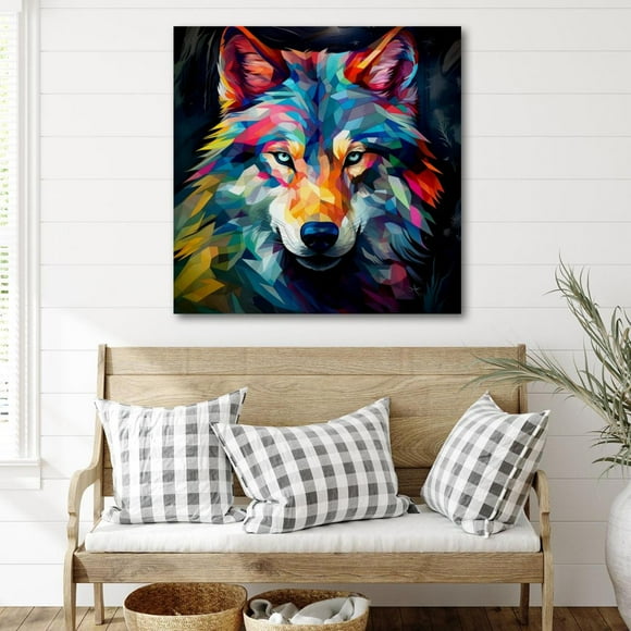 Wolf Paintings Canvas