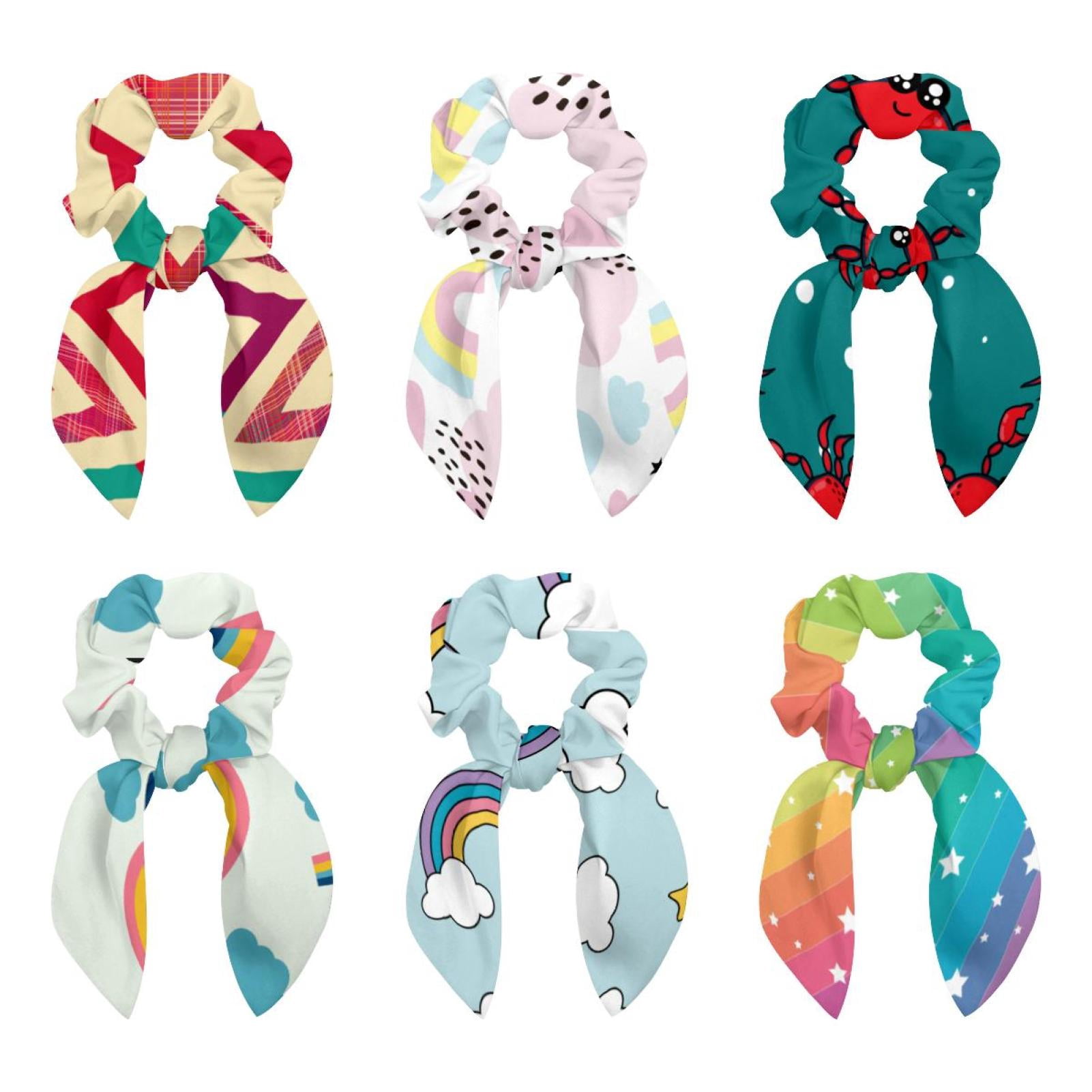 OWNSUMMER Cartoon Pink Blue RainPattern Bow Cloud Rainy Pattern Bow ...