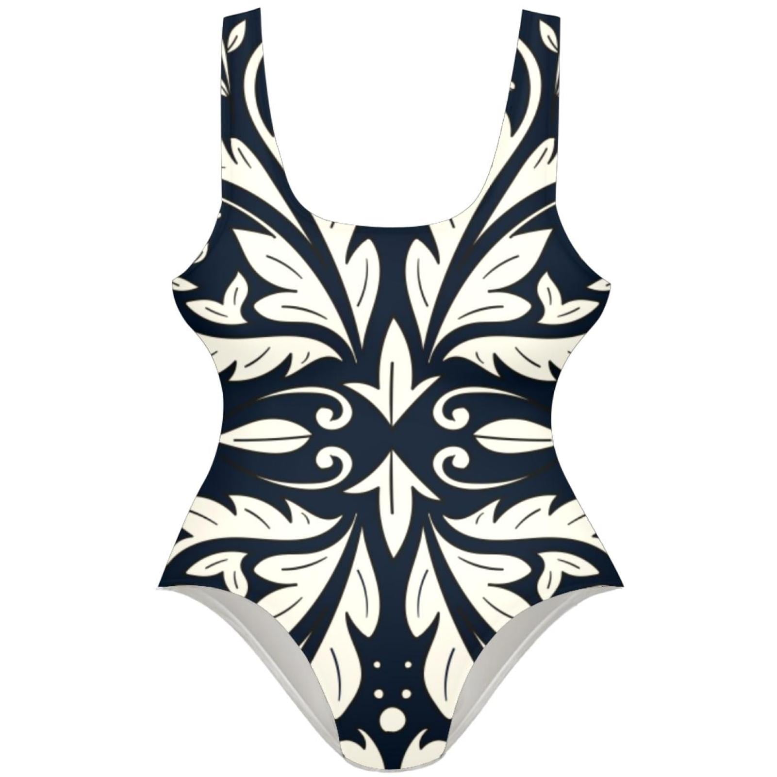 Ownsummer Geometric Bohemian Pattern Stylish One Piece Swimsuit For