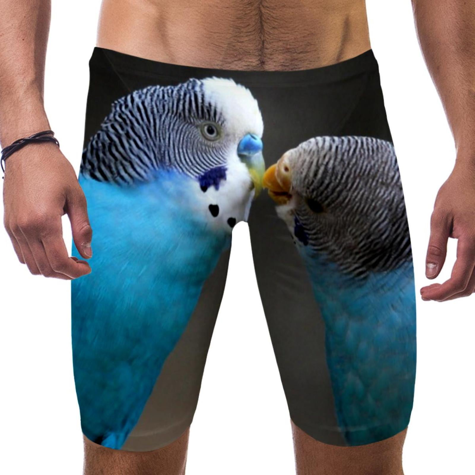 Ownsummer Parrot Pattern Pattern Mens Polyester Board Shorts Swim Trunks Swim Shorts Jammers