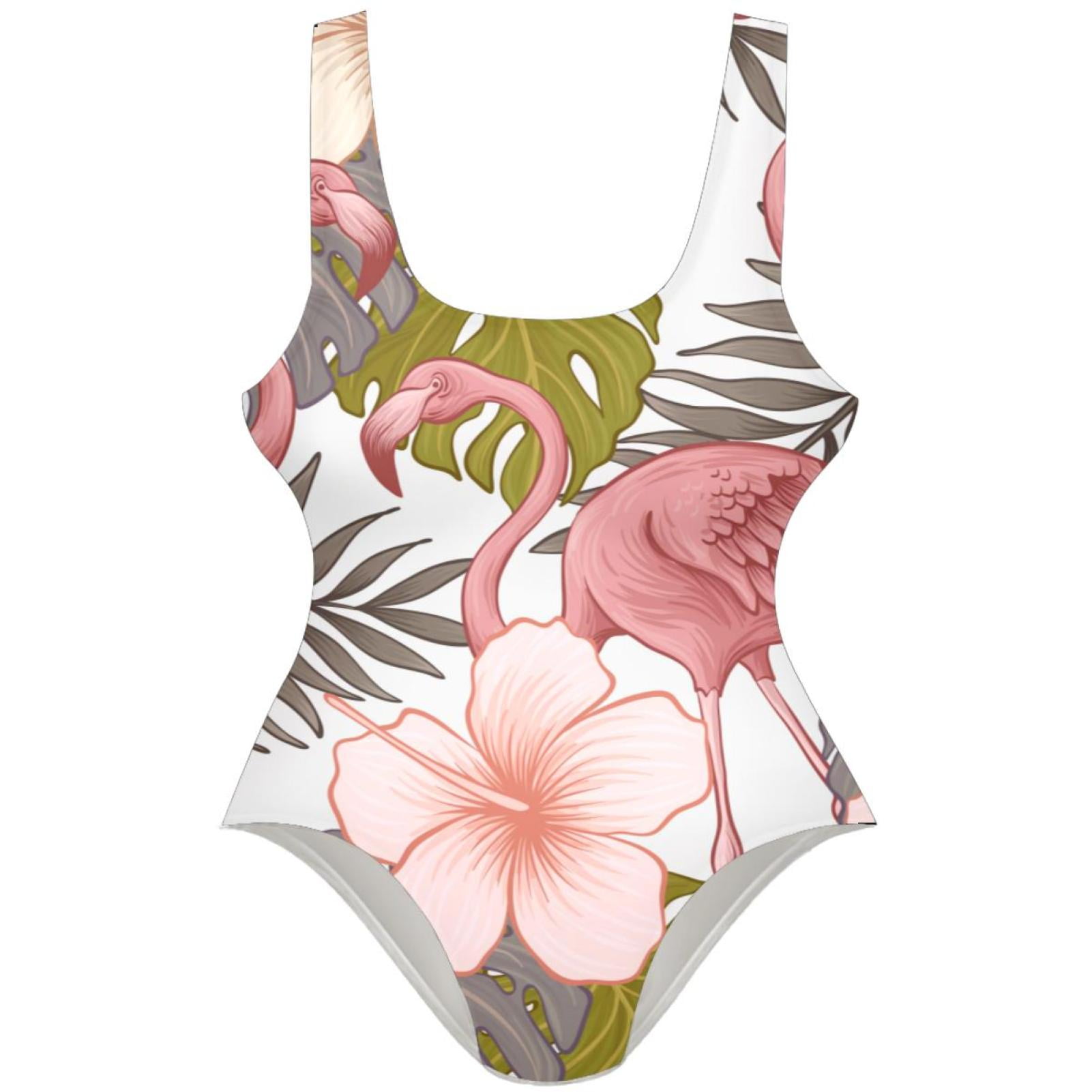 Ownsummer Tropical Flowers Background Pattern Stylish One Piece
