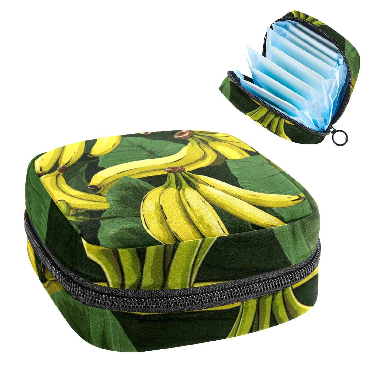 Ownta Banana Pattern Premium Storage Bag Period Purse Pencil Pouch