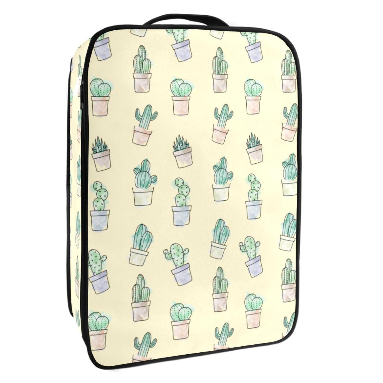 Ownta Cacti Yellow Background Pattern Premium Polyester Shoe Box