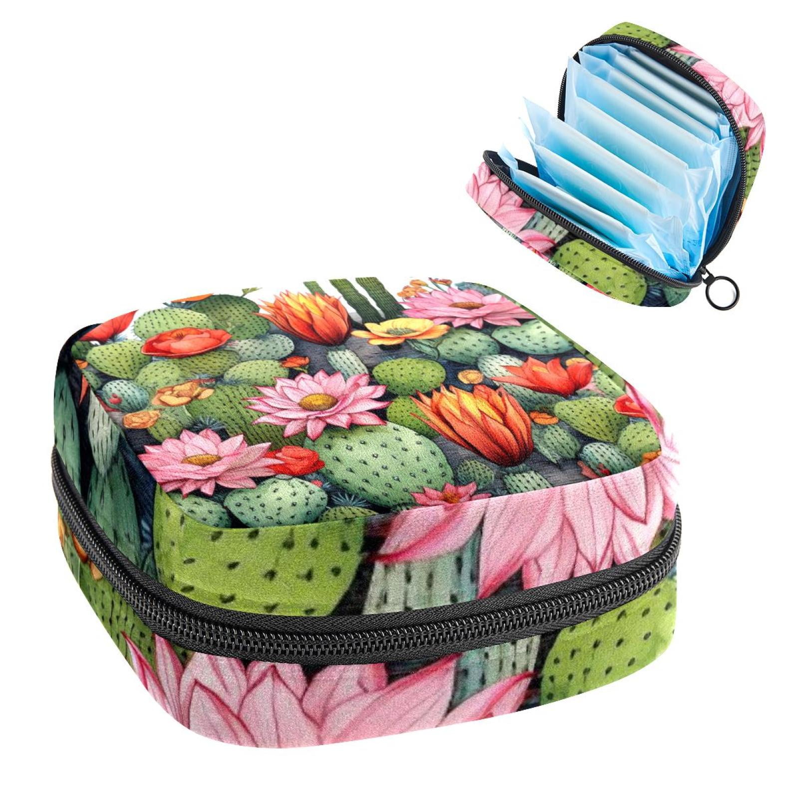 Ownta Cactus Pattern Pattern Premium Storage Bag Period Purse Pencil