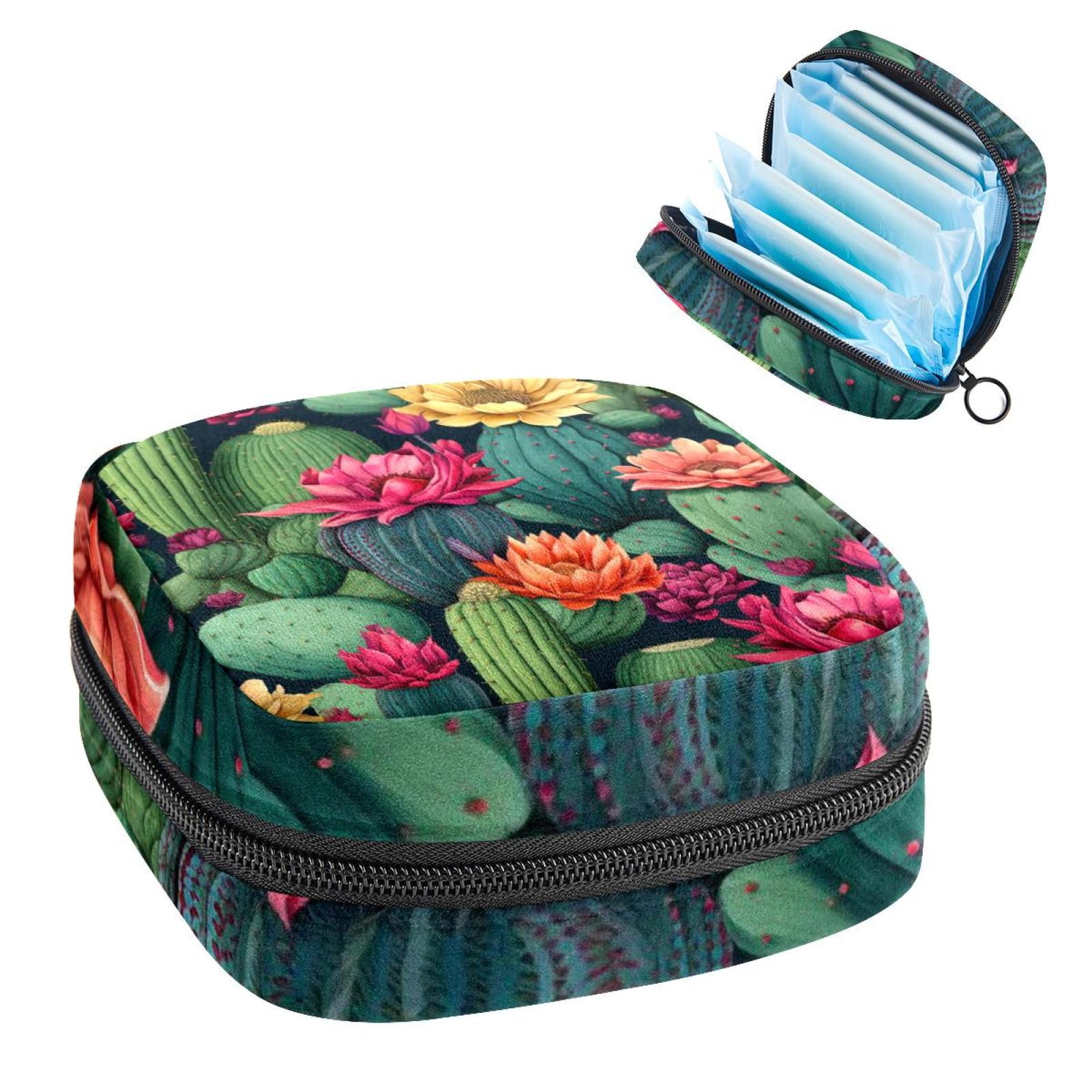 Ownta Cactus Pattern Pattern Premium Storage Bag Period Purse Pencil