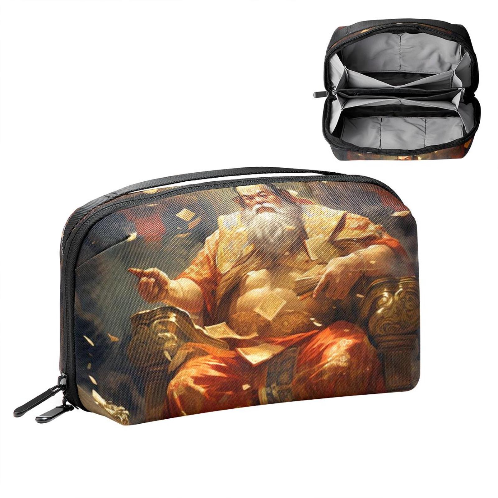 OWNTA Cai Shen Ye Pattern Digital Pouch, Charger Organizer, Cord and ...