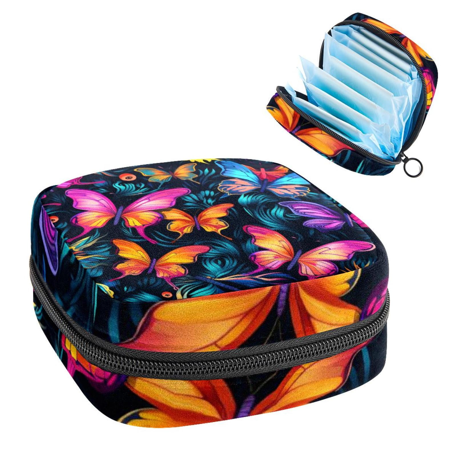 Ownta Colorful Butterfly Pattern Premium Storage Bag Period Purse