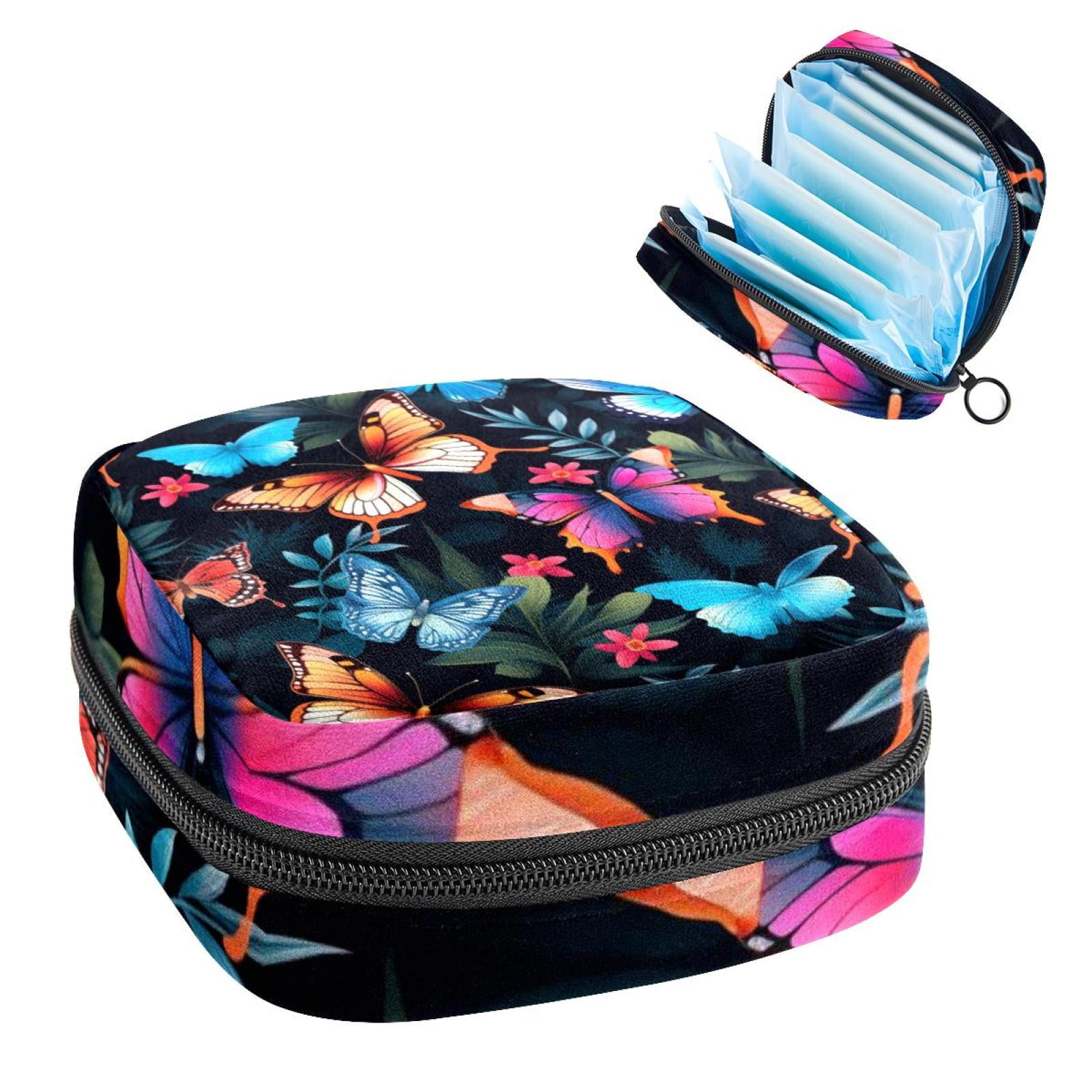Ownta Colorful Butterfly Pattern Premium Storage Bag Period Purse