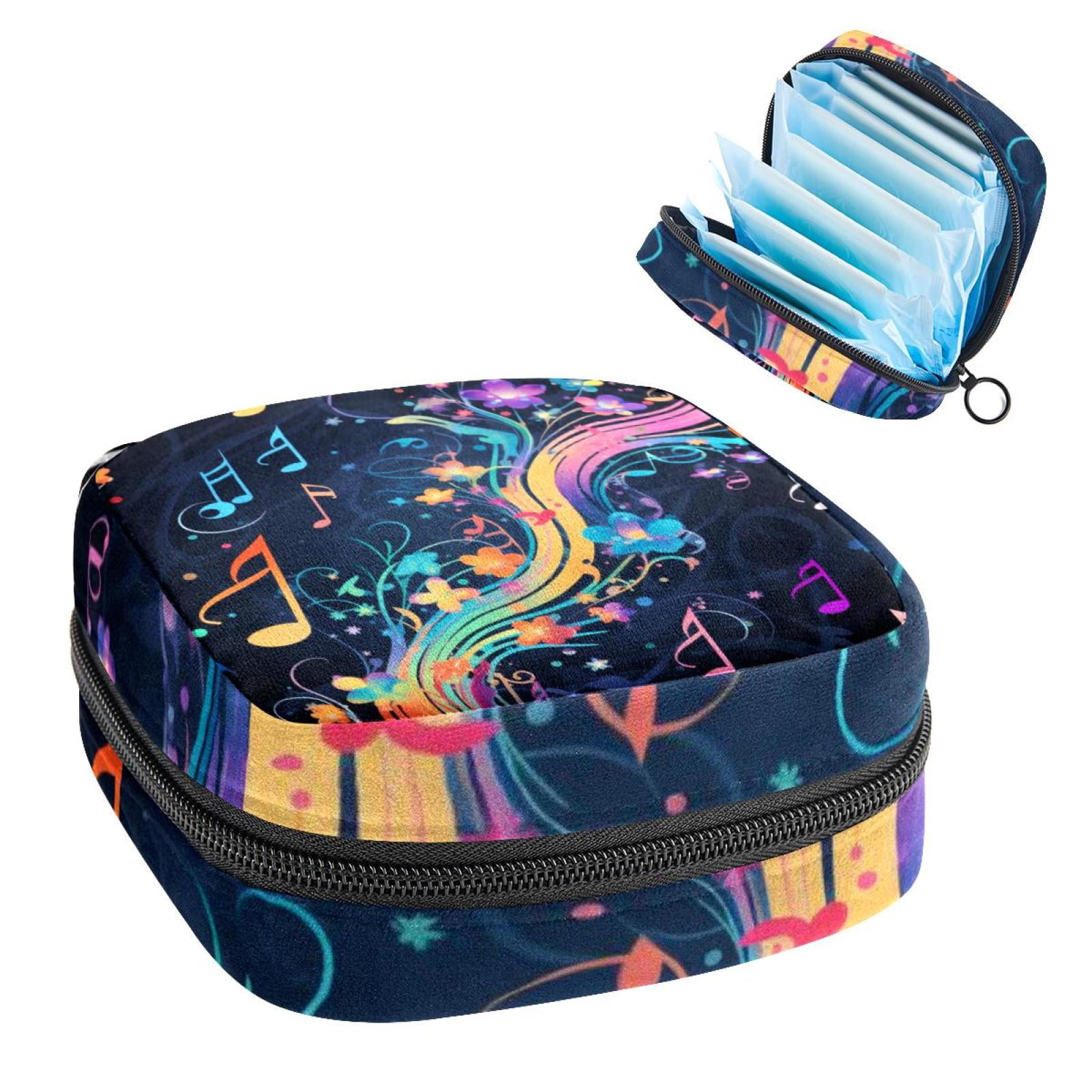 Ownta Colorful Note Pattern Premium Storage Bag Period Purse Pencil