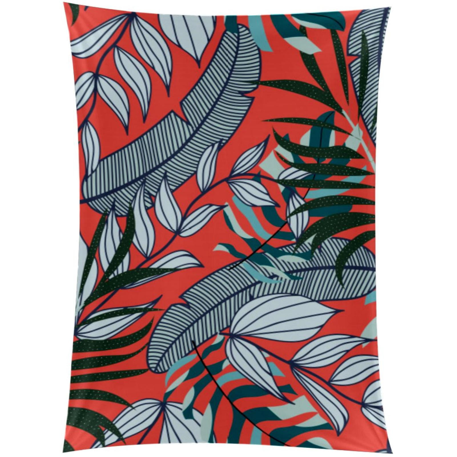 Ownta Colorful Tropical Leaves Plants Pattern Stunning Polyester Fiber