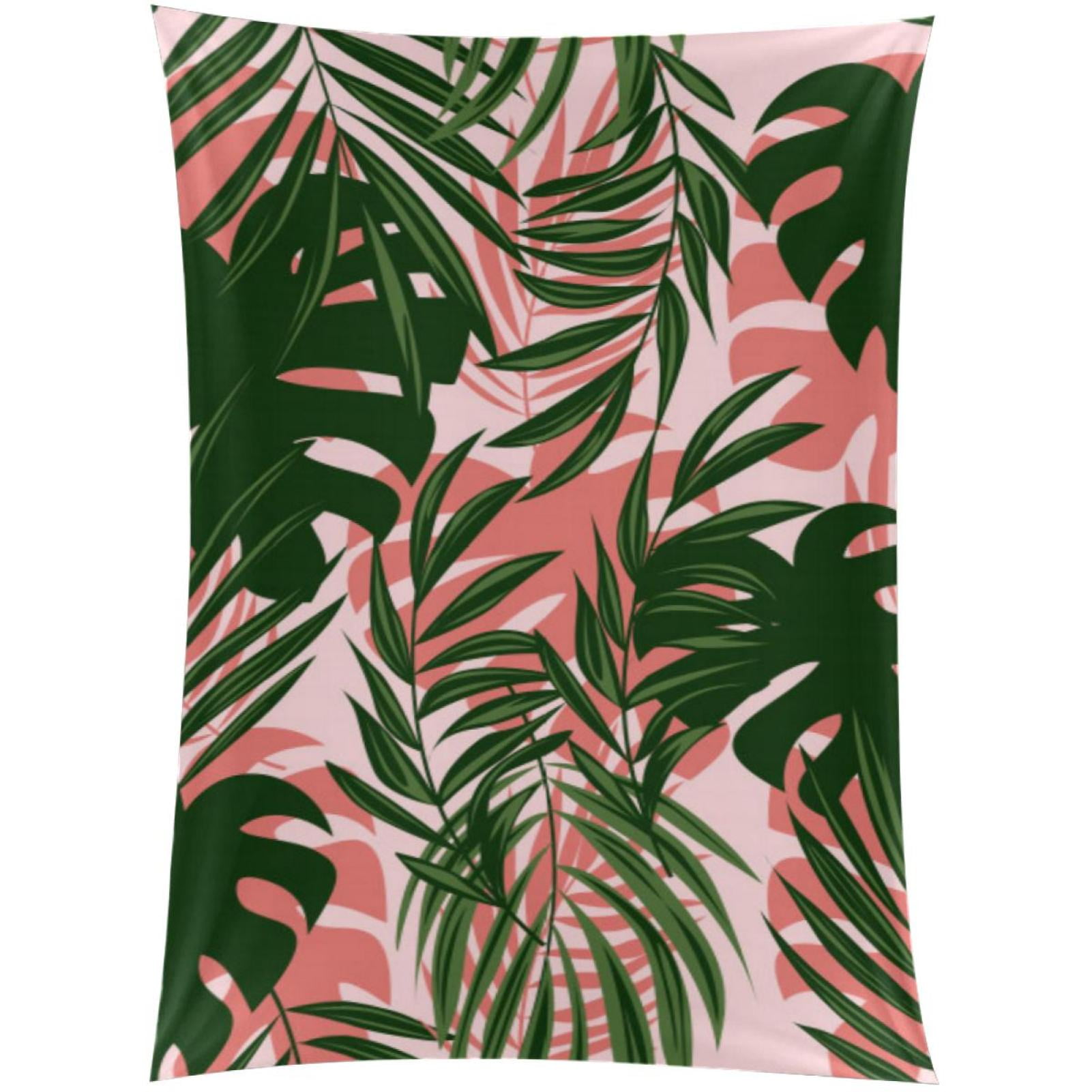 Ownta Colorful Tropical Leaves Plants Pattern Stunning Polyester Fiber