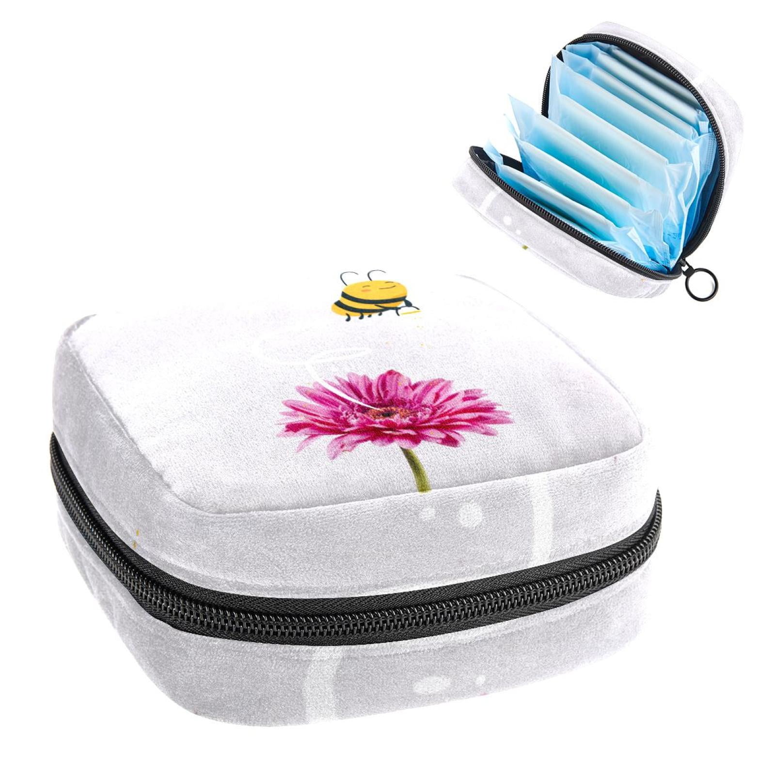 Ownta Cute Bee With Flowers 01 Pattern Premium Storage Bag Period
