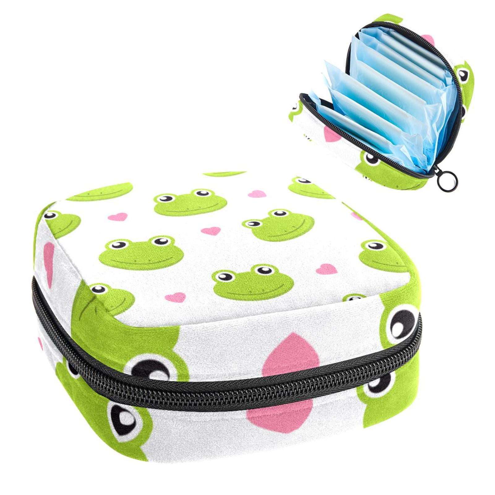 Ownta Cute Cartoon Frogs With Hearts Pattern Premium Storage Bag