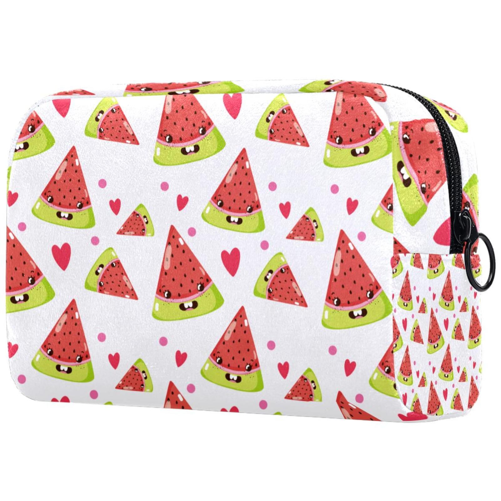 Ownta Cute Fruits Cartoons Pattern Makeup Pouch Travel Organizer
