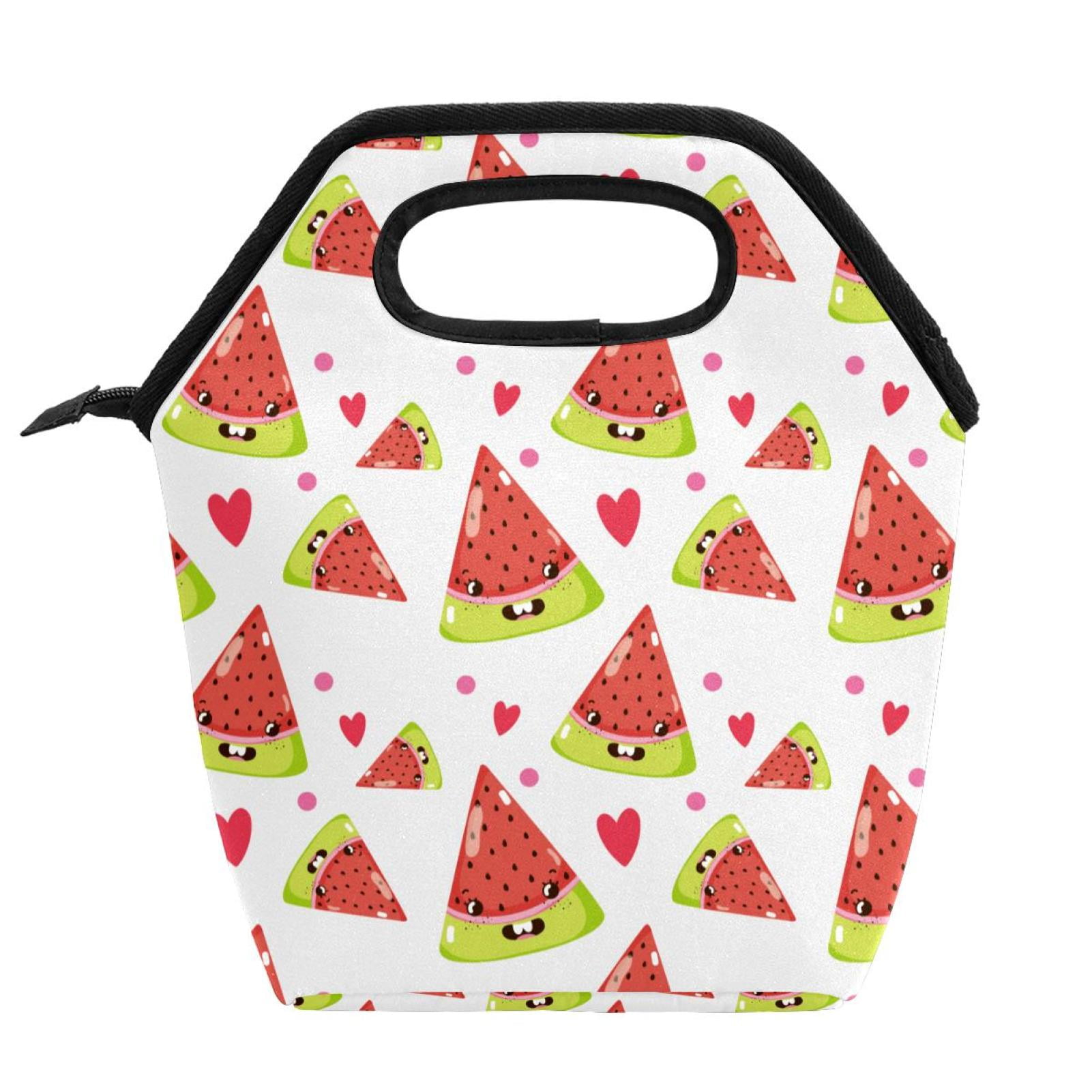 Ownta Cute Fruits Cartoons Pattern Meal Bag Lightweight Large