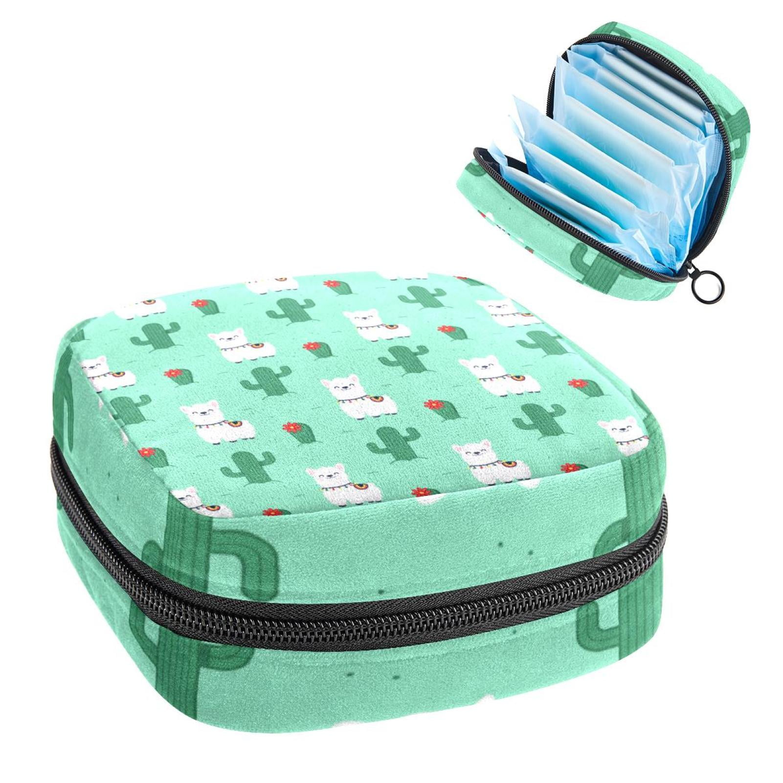 Ownta Cute Llama Alpaca Cactus Flower Pattern Premium Storage Bag