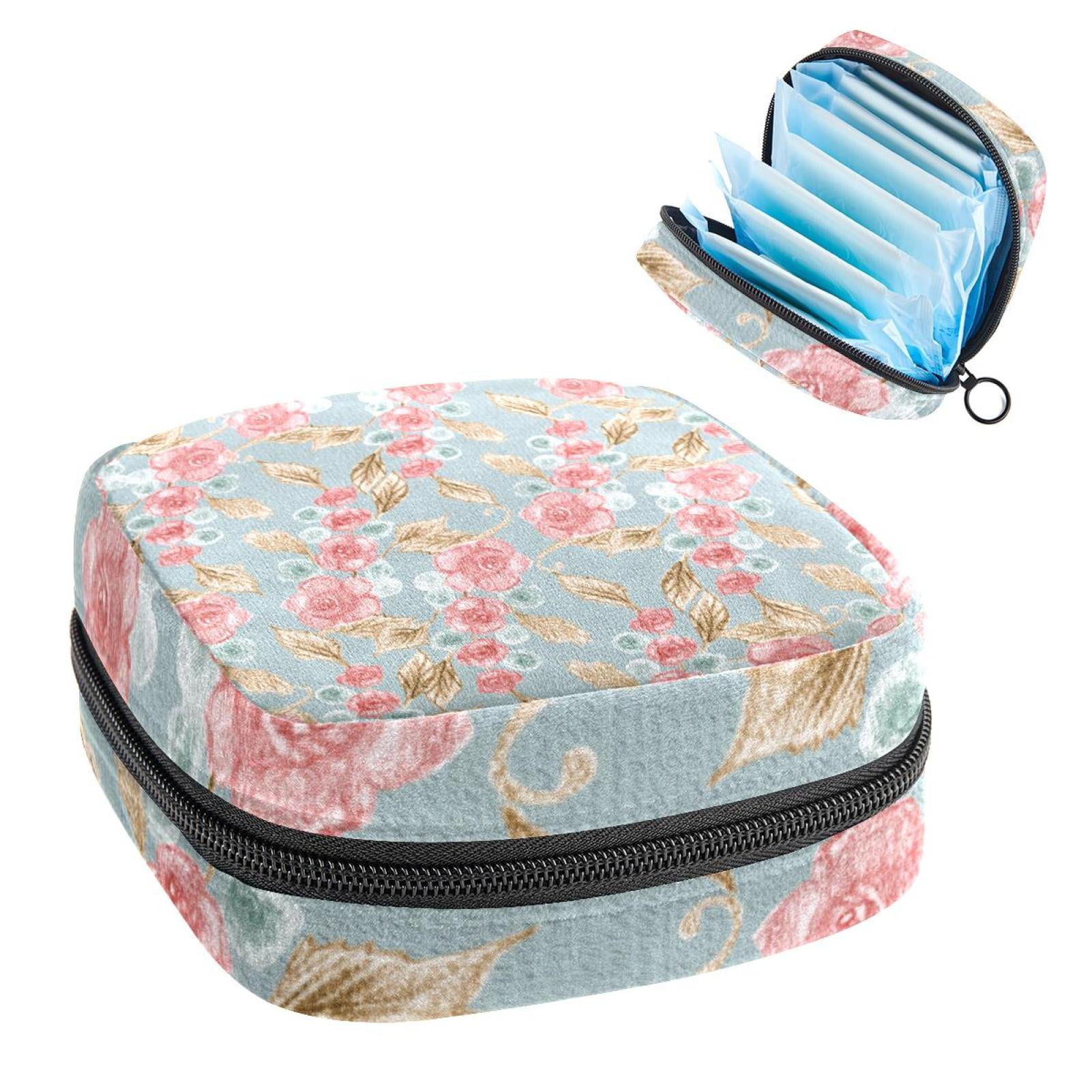 Ownta Encaustic Flower Pattern Premium Storage Bag Period Purse
