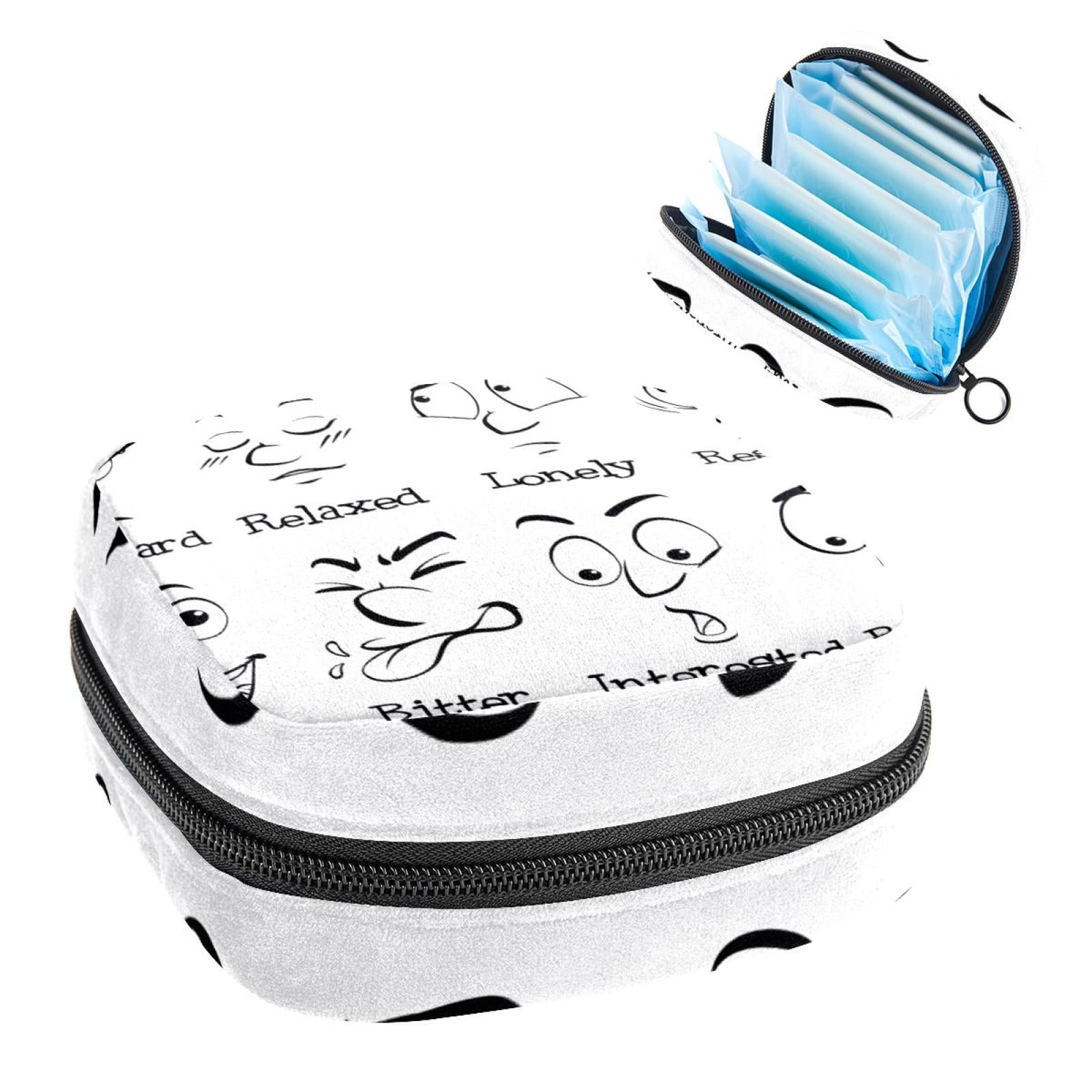 Ownta Facial Expressions With Words Pattern Premium Storage Bag Period