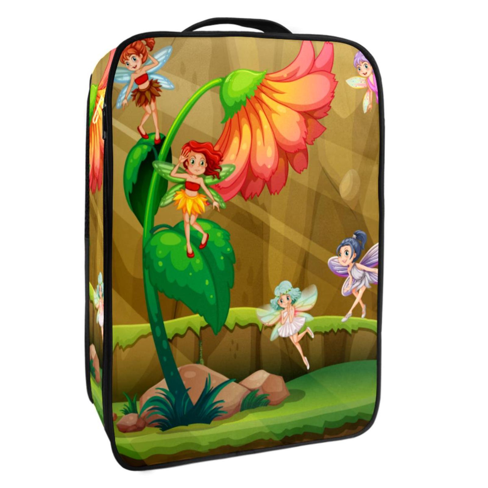 OWNTA Fairies Flying Around the Flower Pattern Premium Polyester Shoe ...