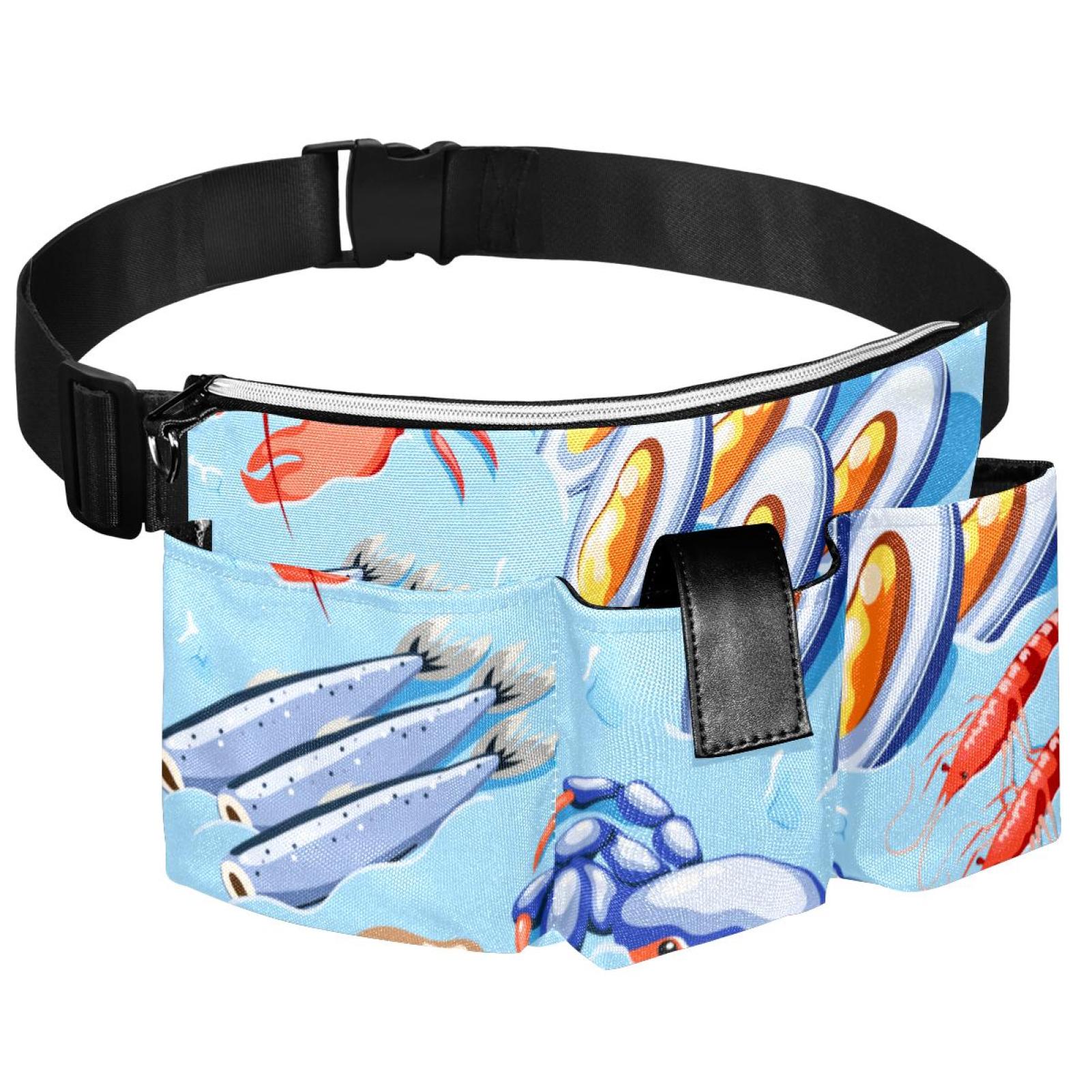 OWNTA Fish Mussels Crawfish Crabs Shrimp Oysters Lobster Pattern Canvas ...