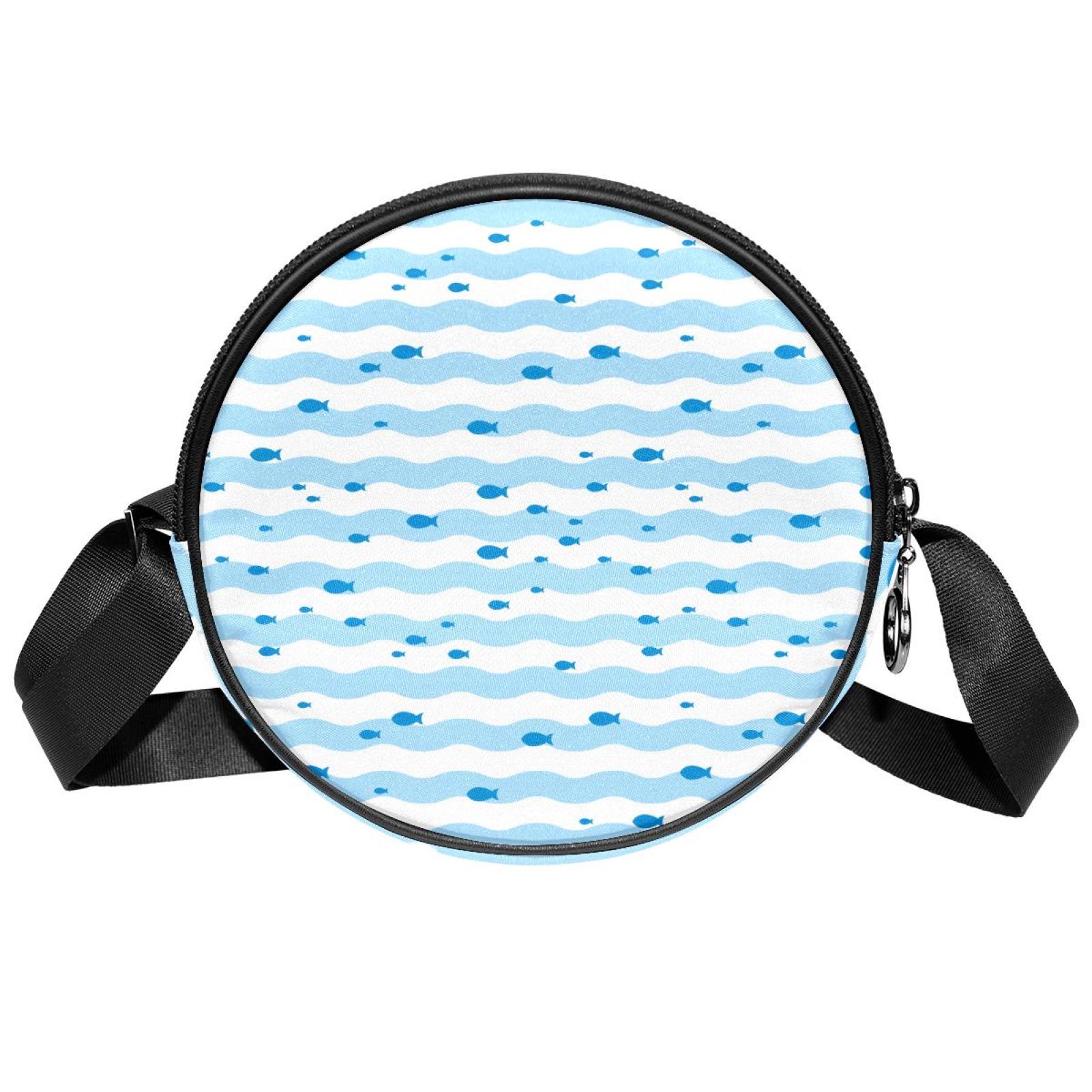 OWNTA Fish Stripe Blue Pattern Stylish Twill and Jeanette Diagonal-Span ...