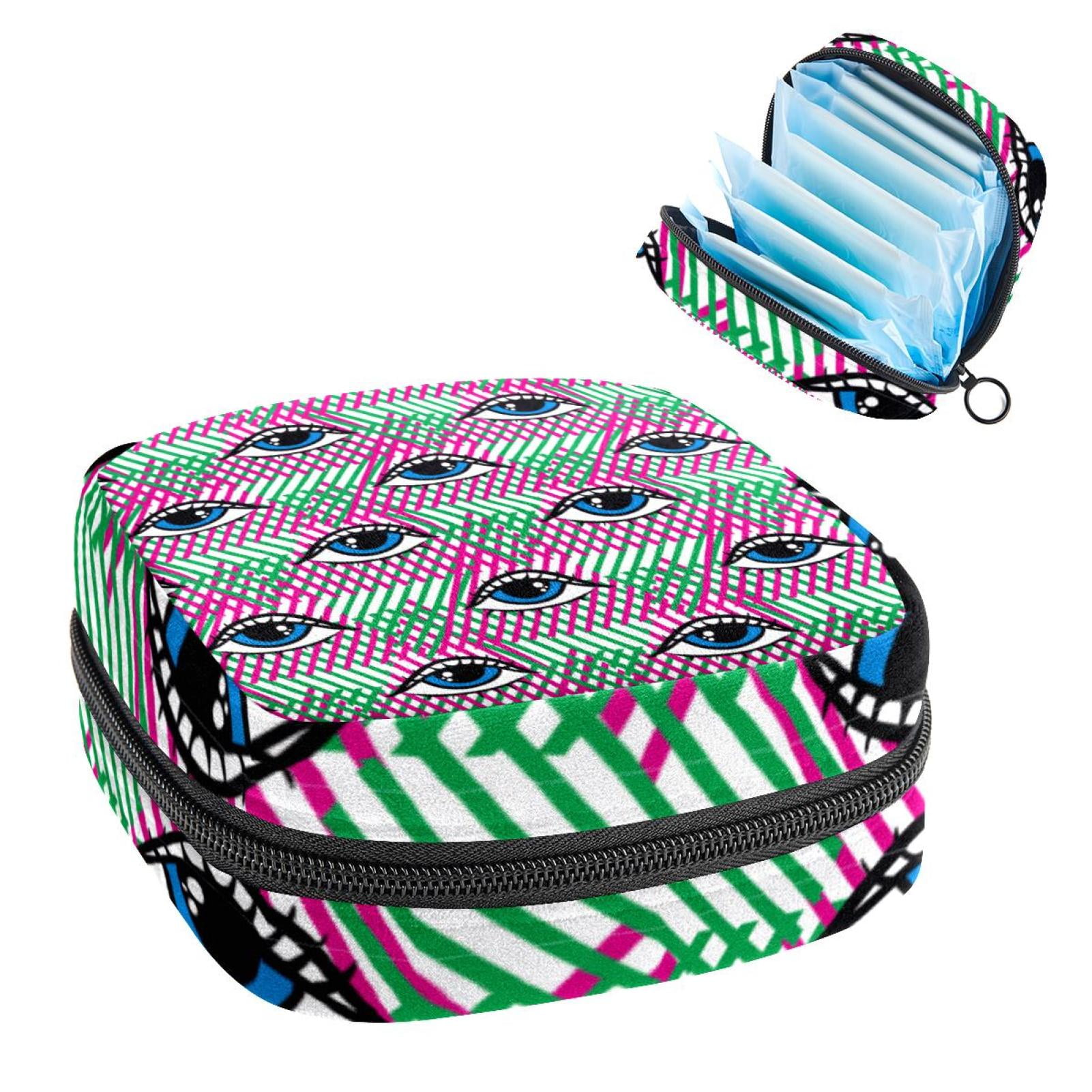 Ownta Funny Eyes Design Pattern Premium Storage Bag Period Purse