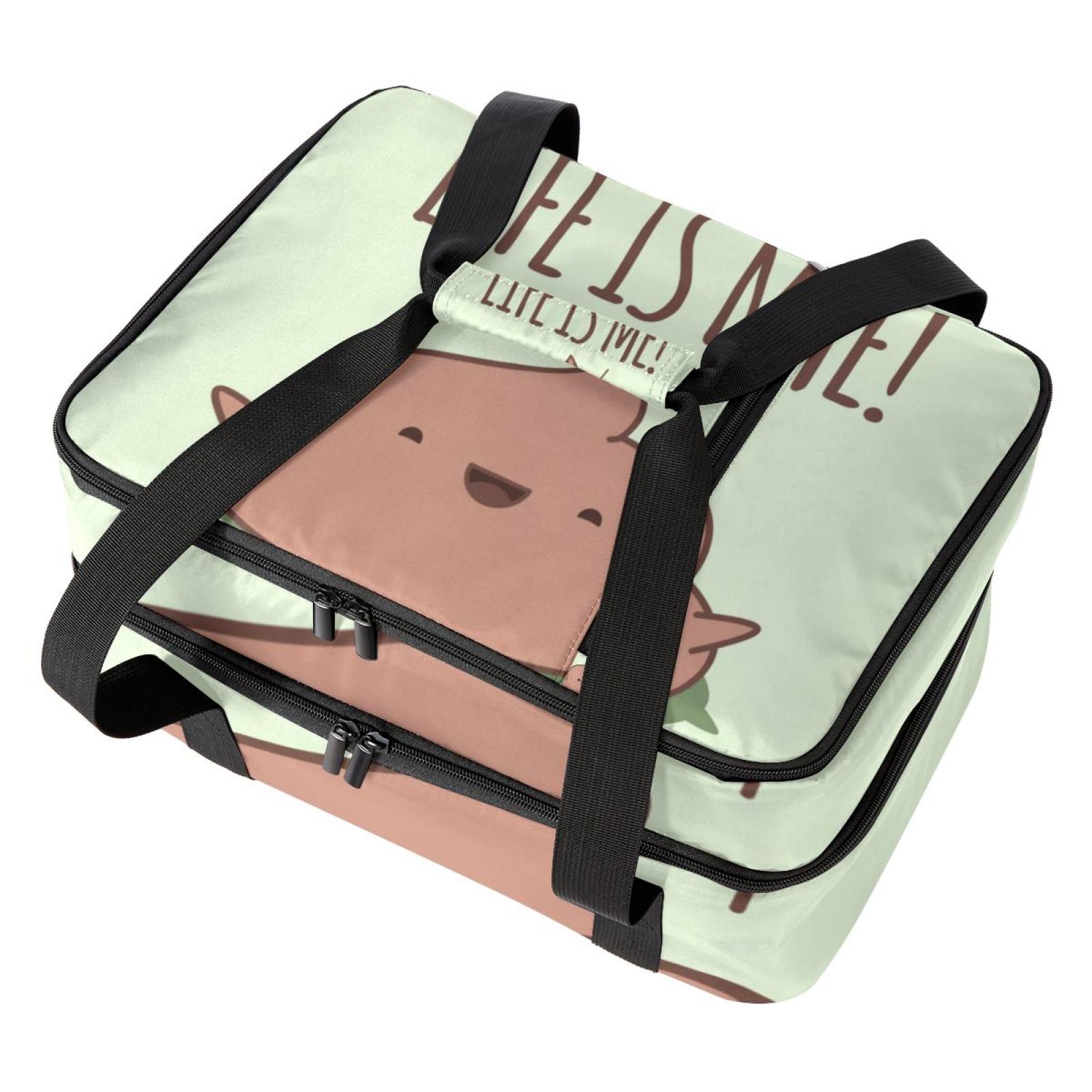 OWNTA Funny Poop Life Is Me Pattern Double Layered Insulated and ...