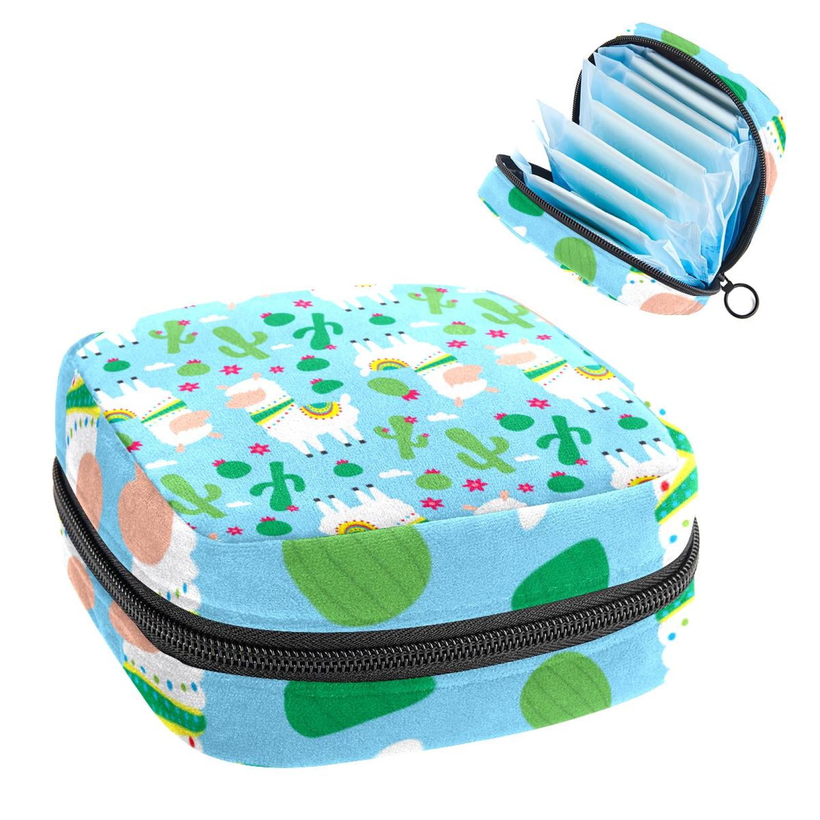 Ownta Green Alpaca Cactus Cute Cartoon Llama Pattern Premium Storage