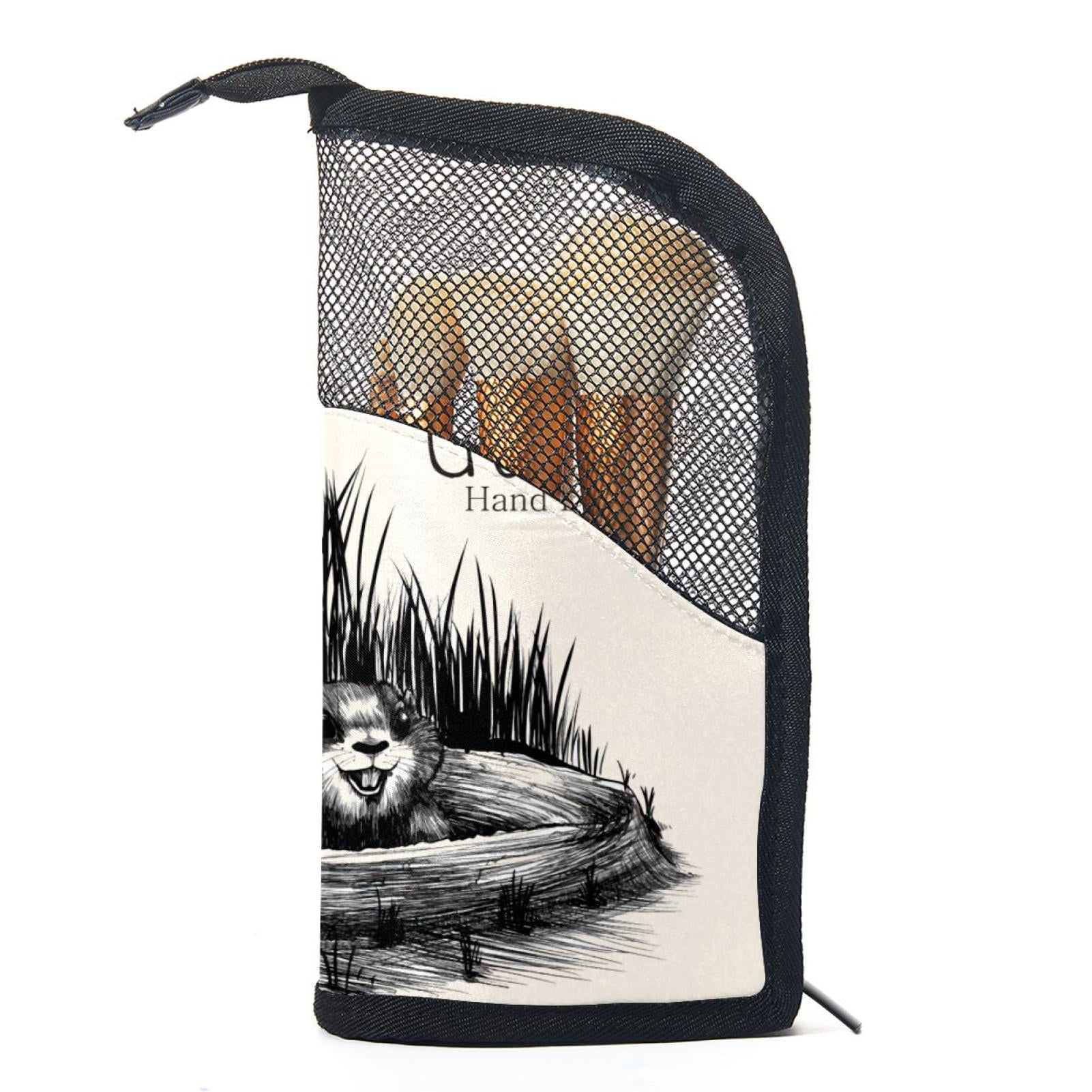 OWNTA Ground Hog Day Hand Drawn Gopher Pattern Travel Organizer: Makeup ...