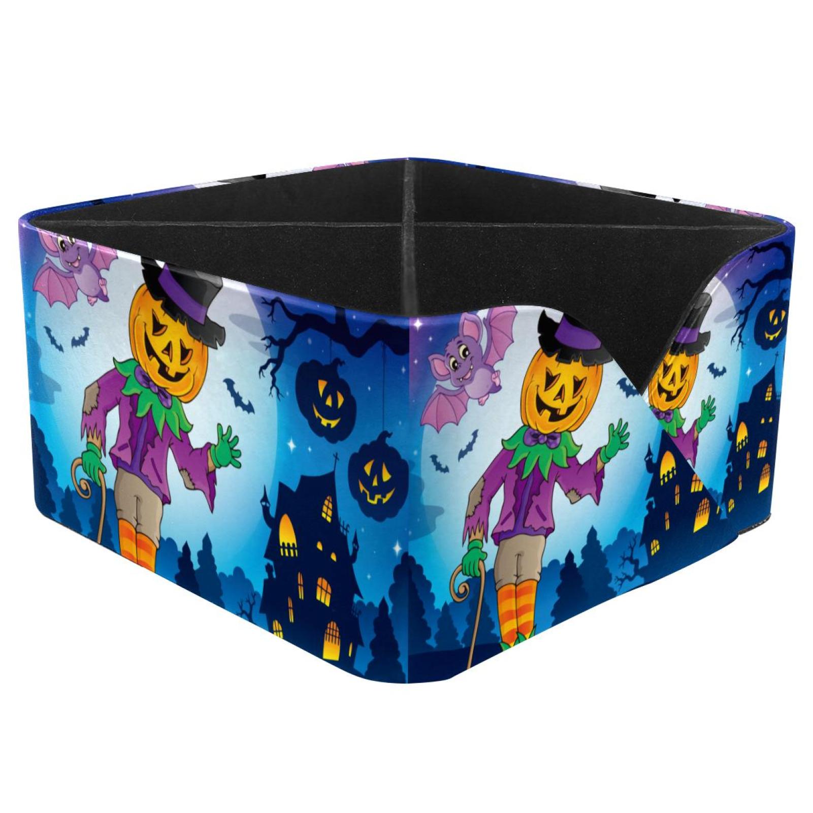 OWNTA Halloween Pumpikin Elk Bat Pattern Square Pencil Storage Case ...