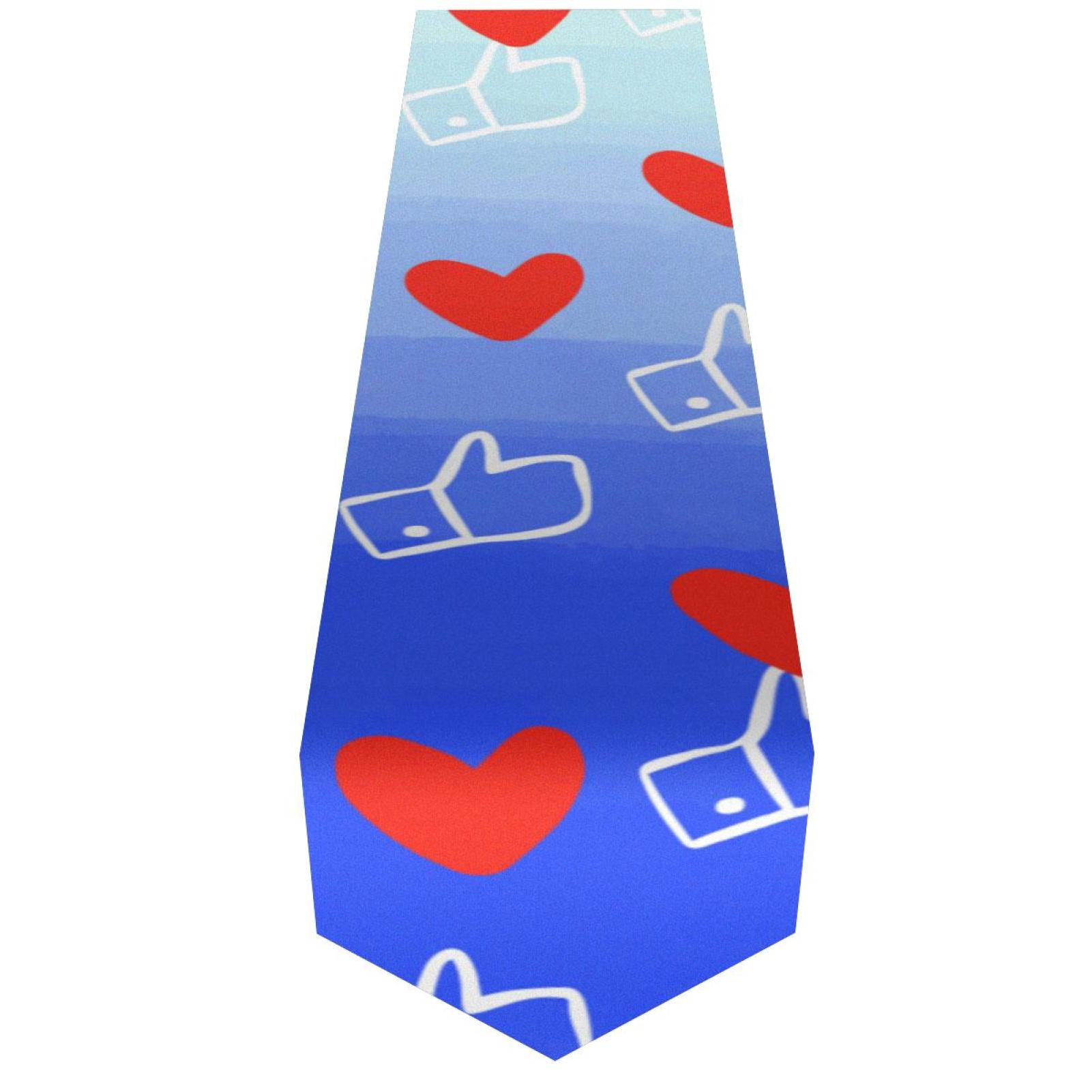 OWNTA Hearts Likes Pattern Elegant Polyester Table Runner, Perfect for ...