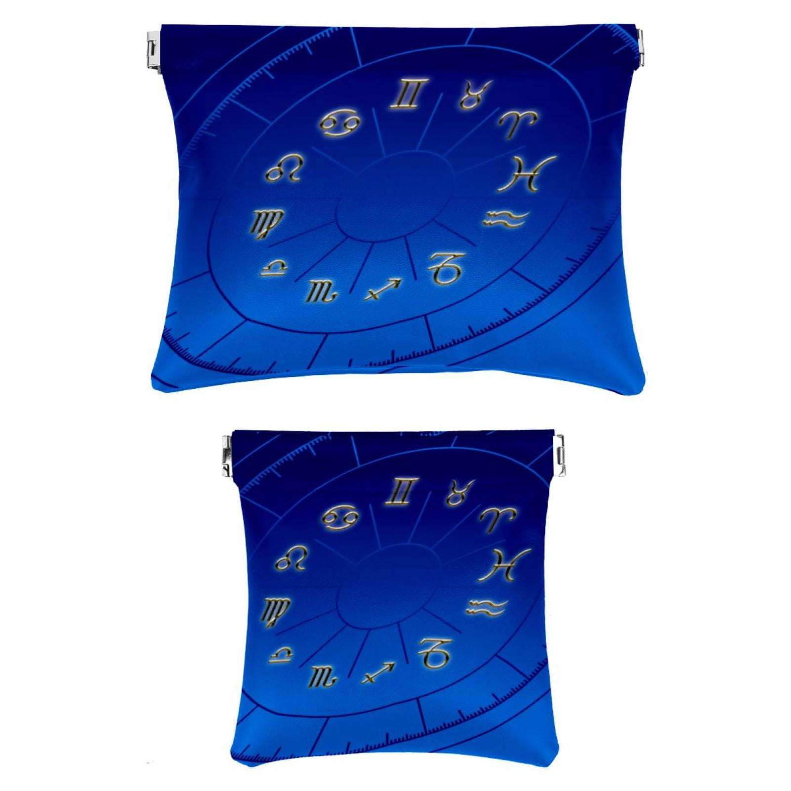 OWNTA Horoscope Sign Zodiac Blue Pattern Portable 2-Pack PU Leather ... OWNTA Horoscope Sign Zodiac Blue Pattern Portable 2-Pack PU Leather ...