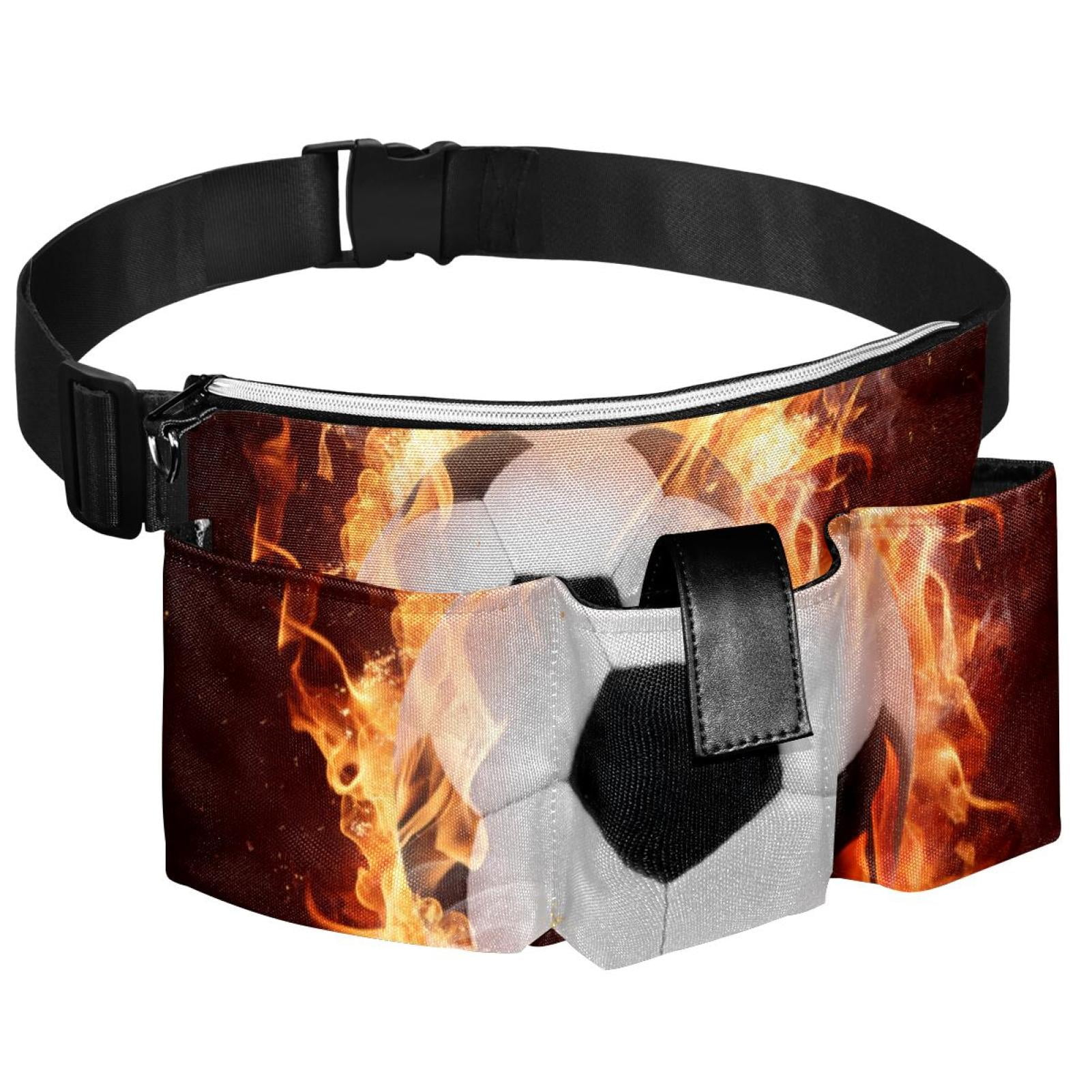 OWNTA Hot Soccer Ball Fires Flame Sports Pattern Canvas Tool Purses ...
