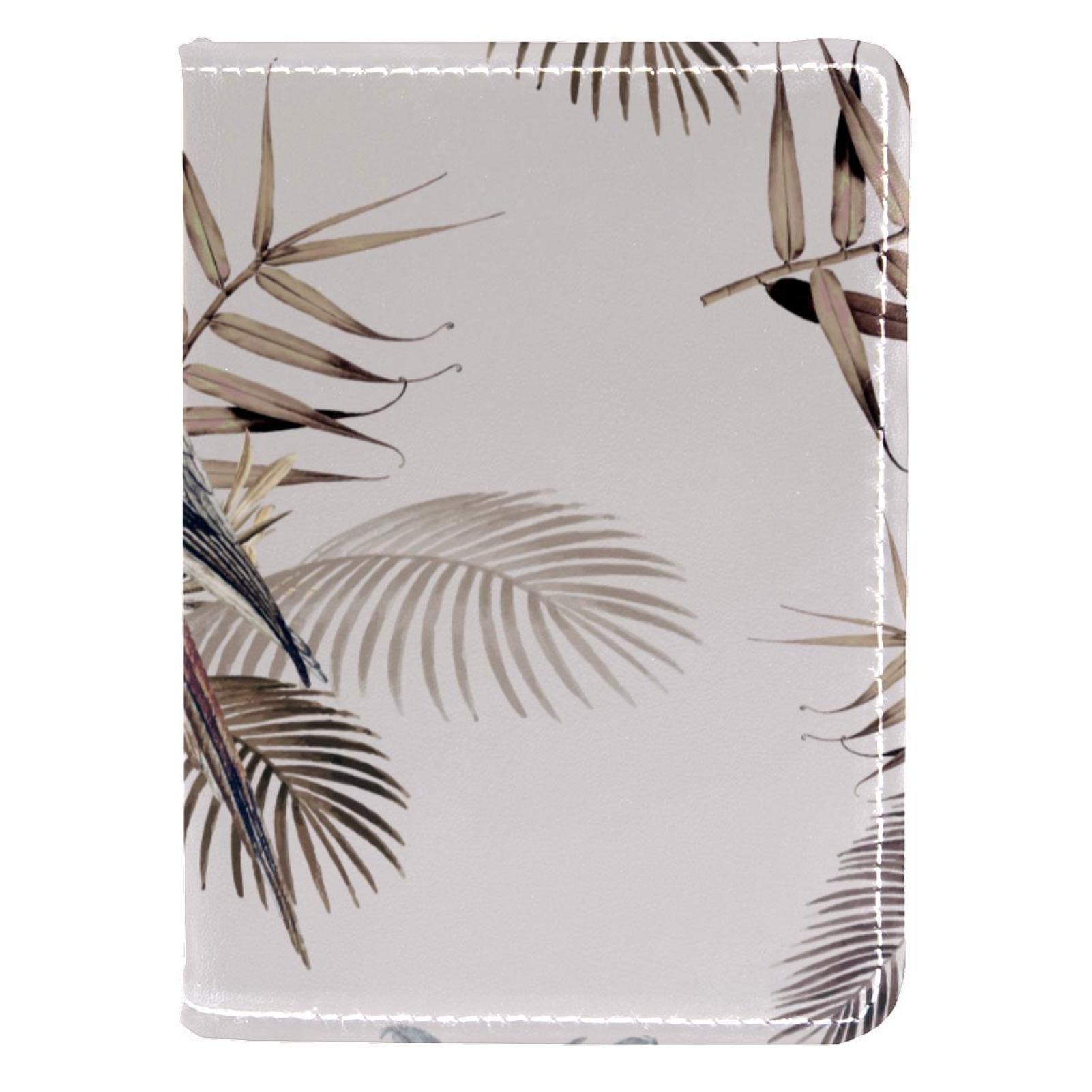 OWNTA Ink Parrot & Leaves-01 Pattern Premium PU Leather Passport Book ...