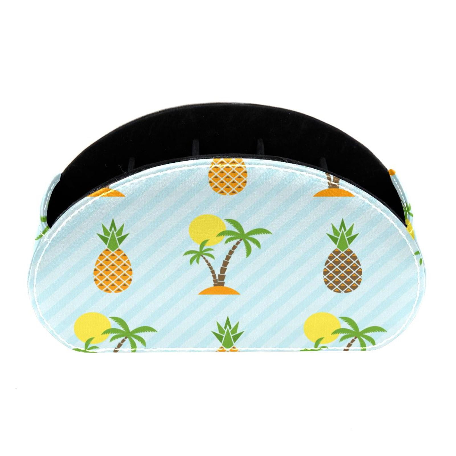 Ownta Island Pineapple Coconut Tree Sun Pattern Pvc Leather Brush