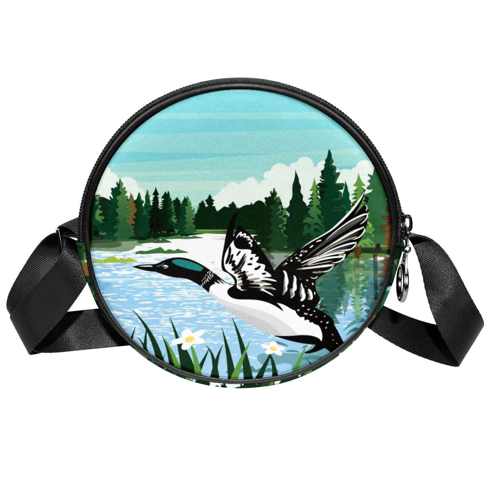 OWNTA Loon Swimming in River Pattern Stylish Twill and Jeanette ...