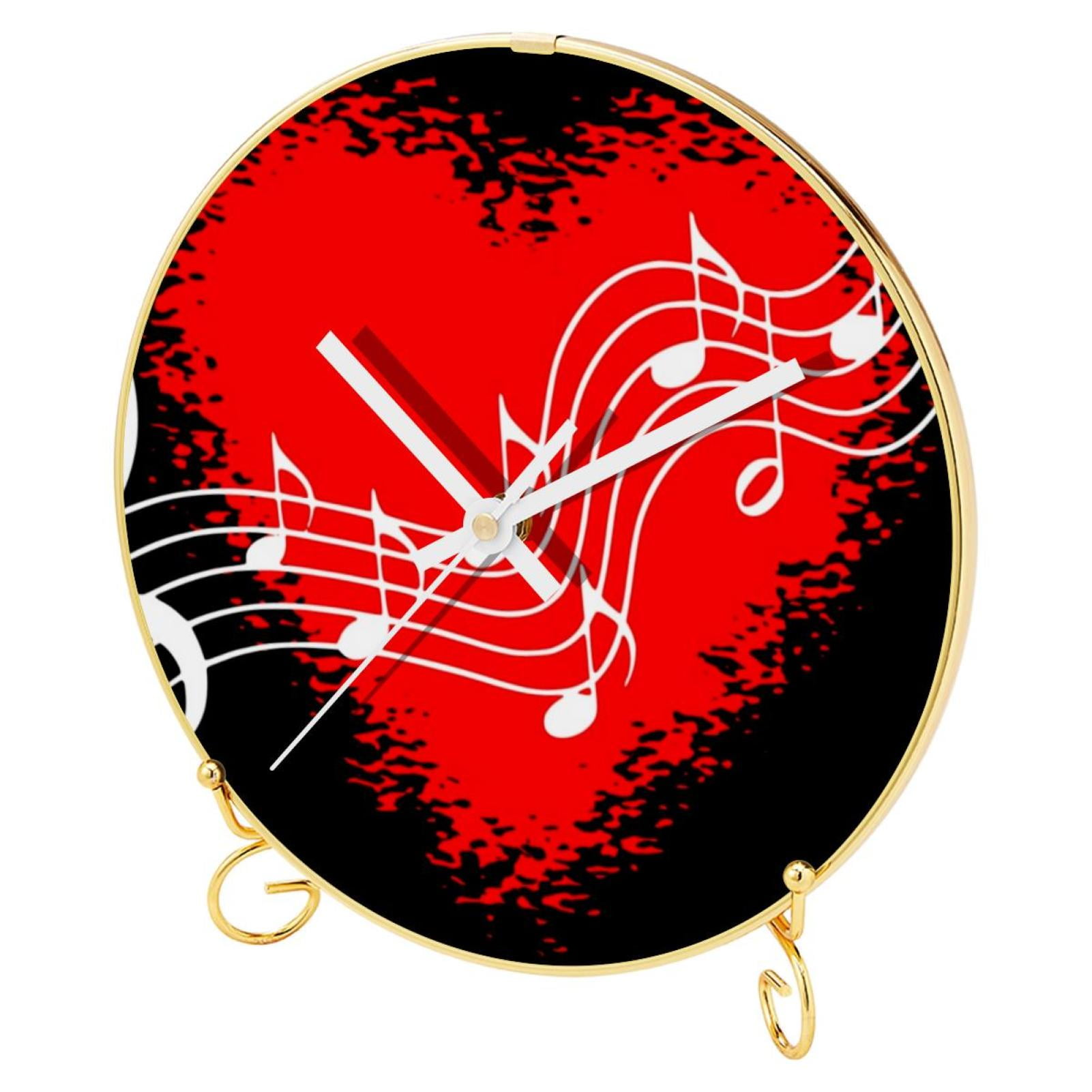 OWNTA Music Musical Note Melody Note Clef Pattern Round Printed Wall ...